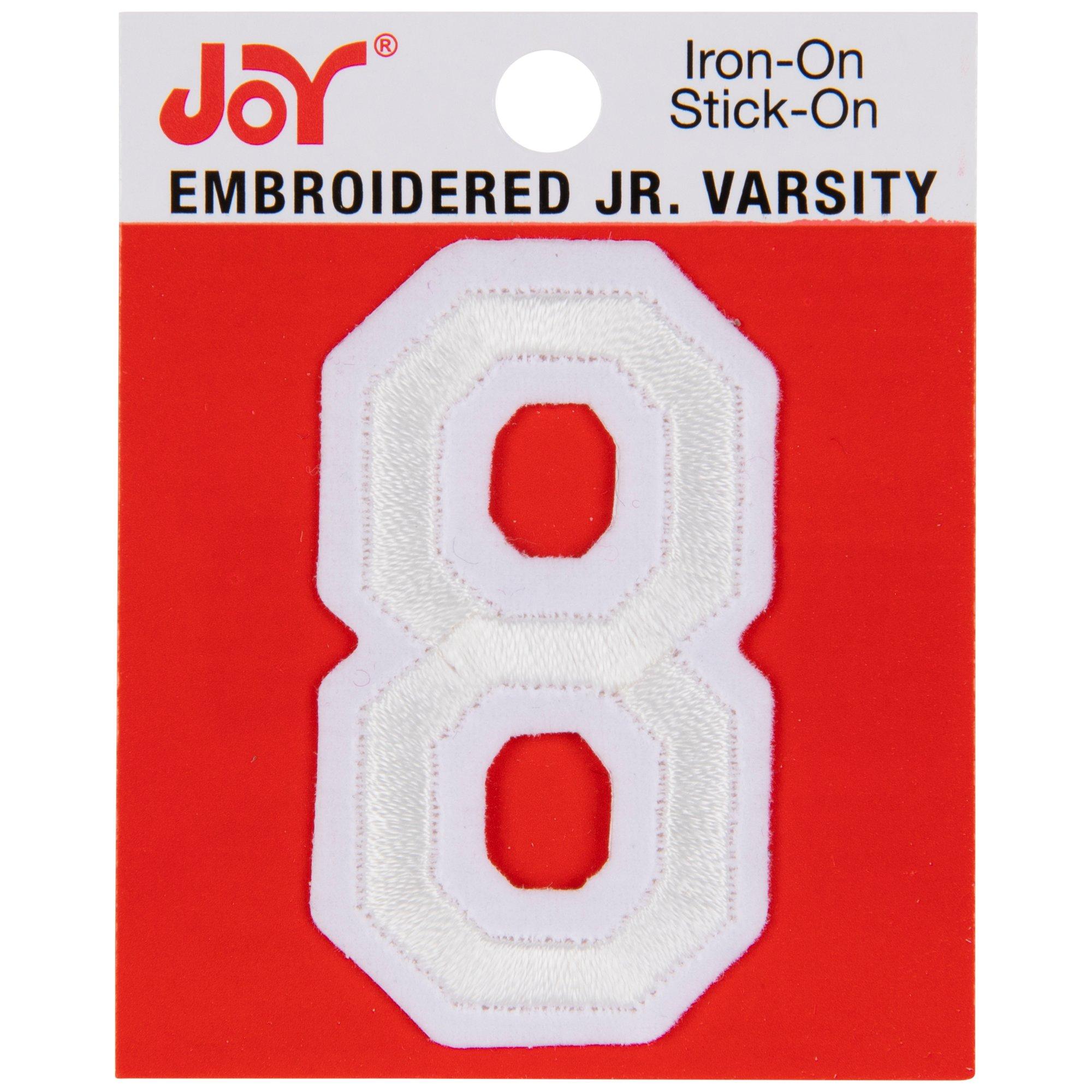 Junior Varsity Number Iron-On Patch - 2" | Hobby Lobby | 1924307