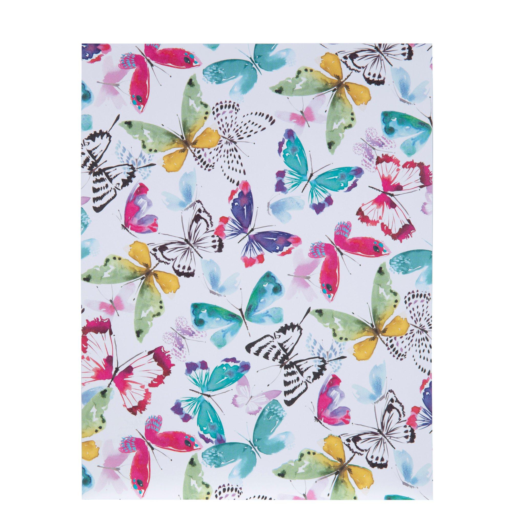 Watercolor Butterflies Scrapbook Paper - 8 1/2" x 11" | Hobby Lobby ...
