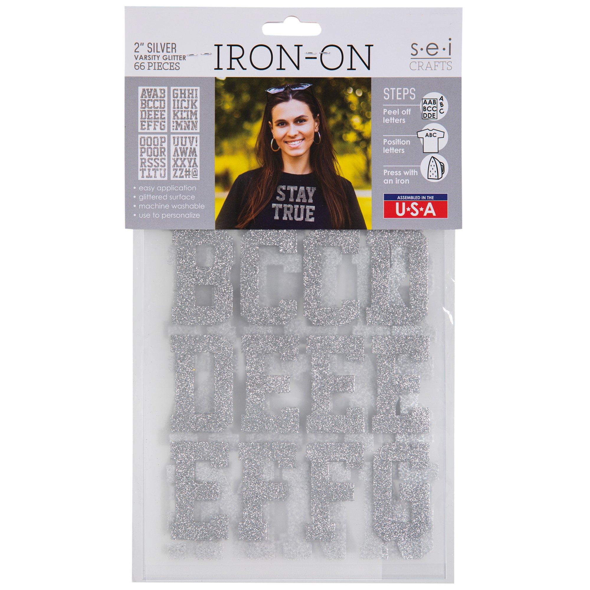 Glitter Letter Iron-On Applique Alphabet | Hobby Lobby | 1941848