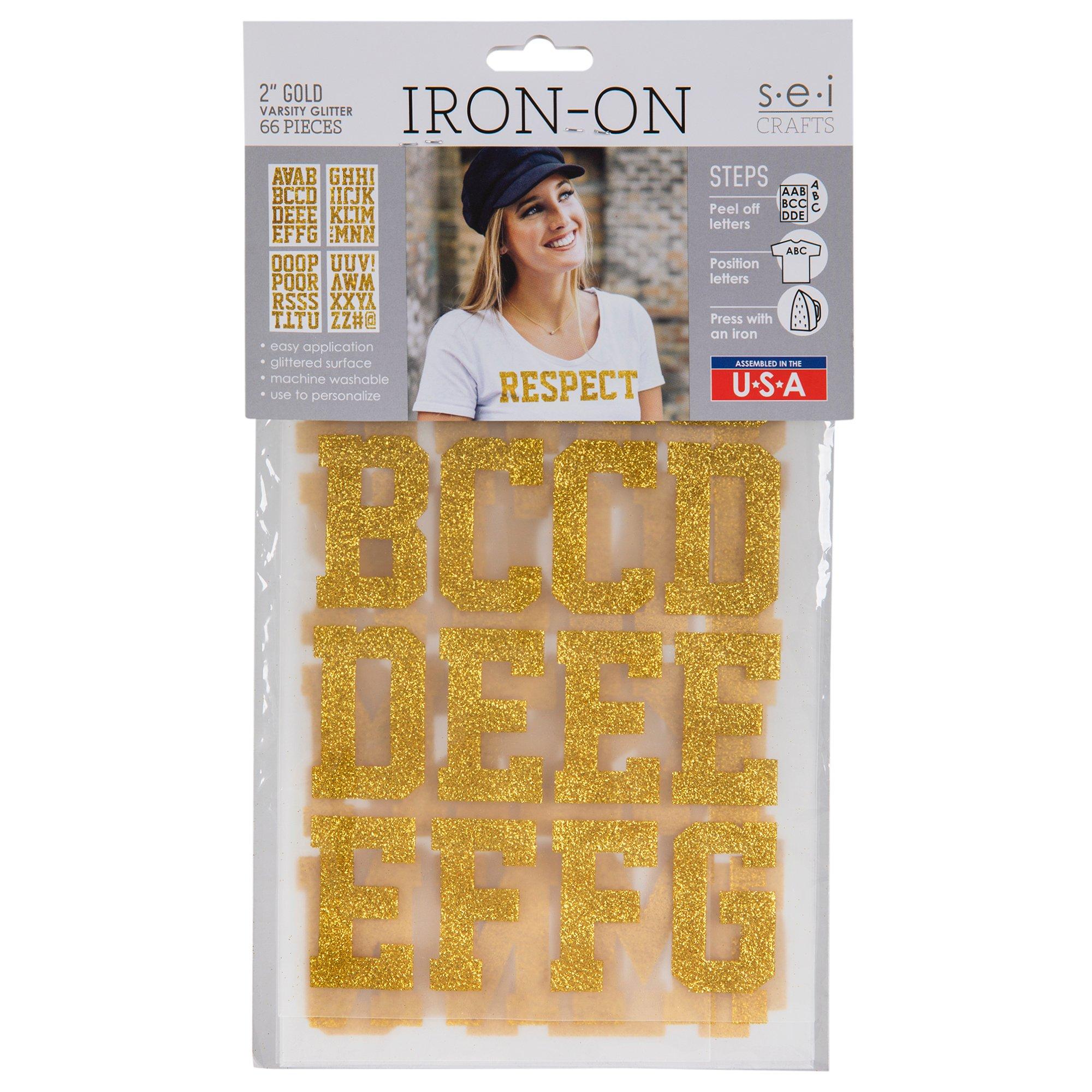 Glitter Letter Iron-On Applique Alphabet | Hobby Lobby | 1941855