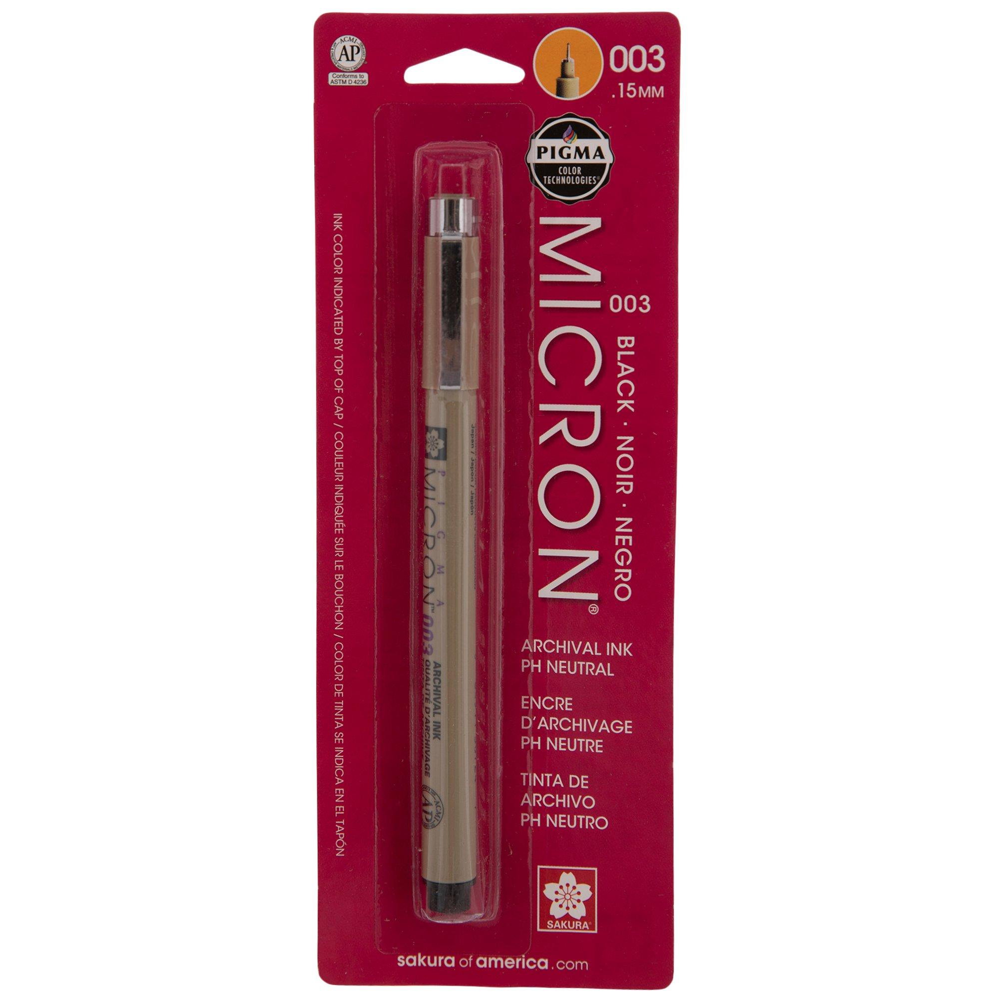 Black Micron Archival Ink Pen - 0.15mm | Hobby Lobby | 1962711