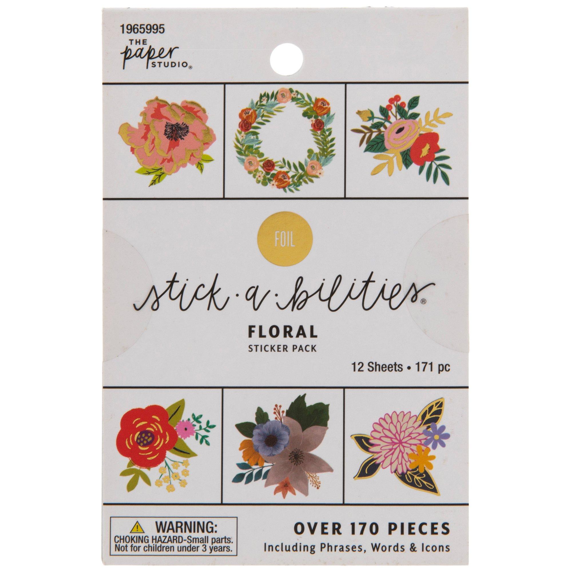 Floral Foil Stickers | Hobby Lobby | 1965995