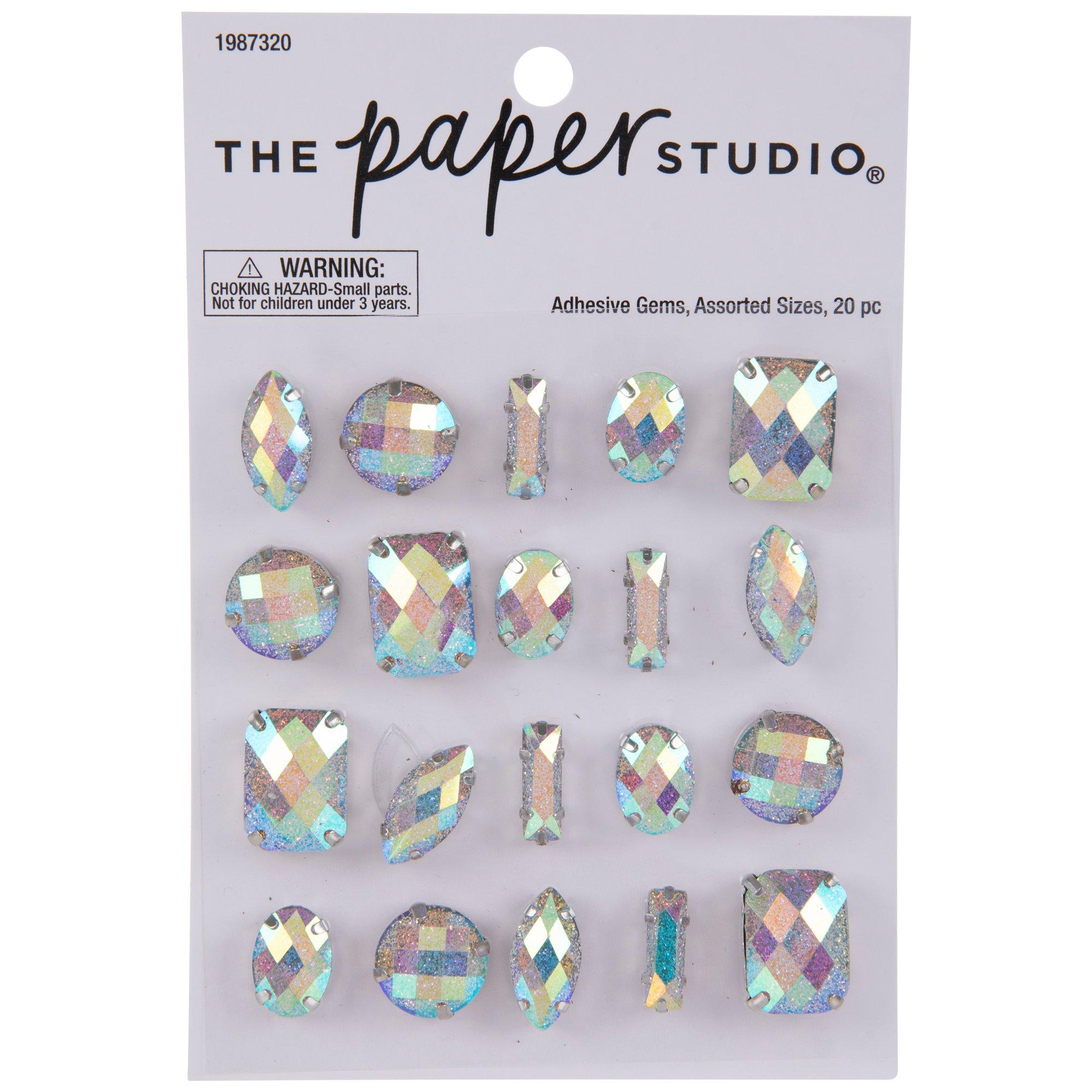 Iridescent Glitter Prong Rhinestone Stickers | Hobby Lobby | 1987320