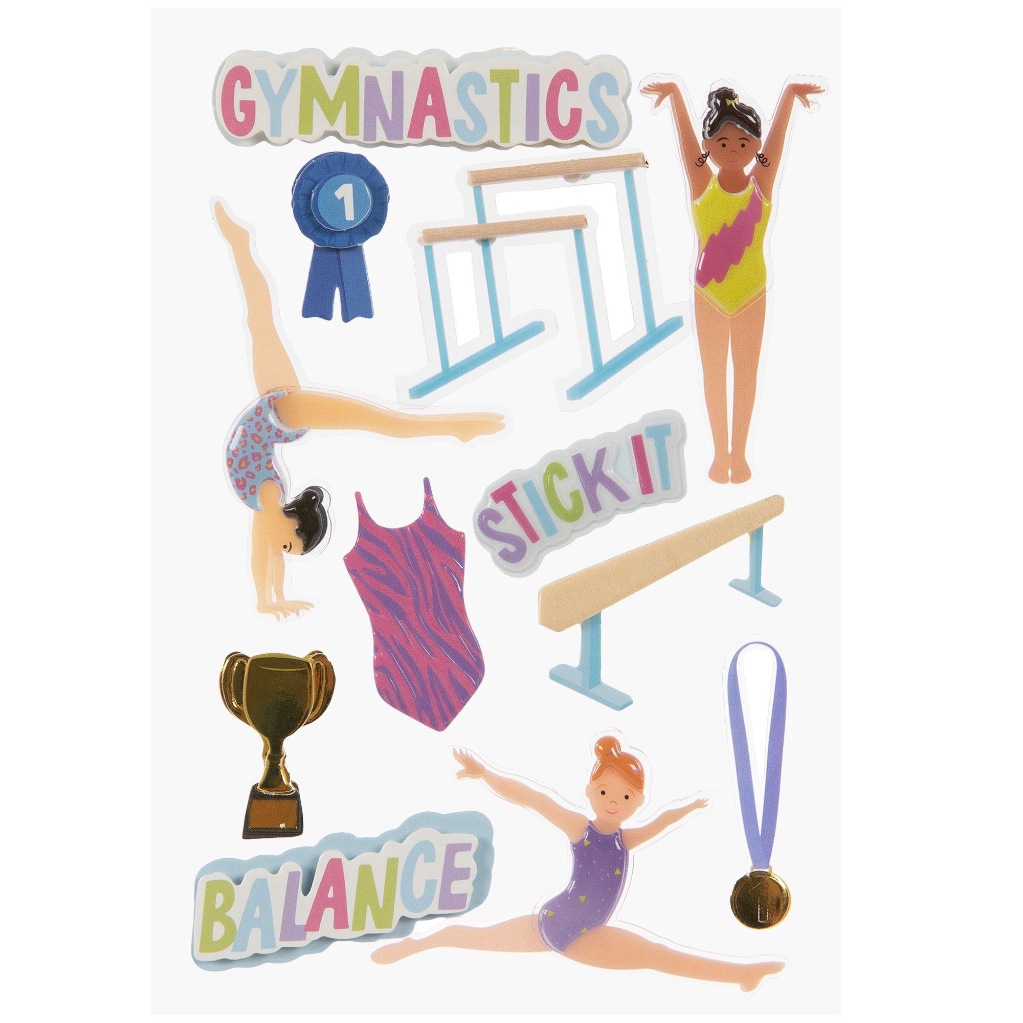 Gymnastics 3D Stickers | Hobby Lobby | 1993856