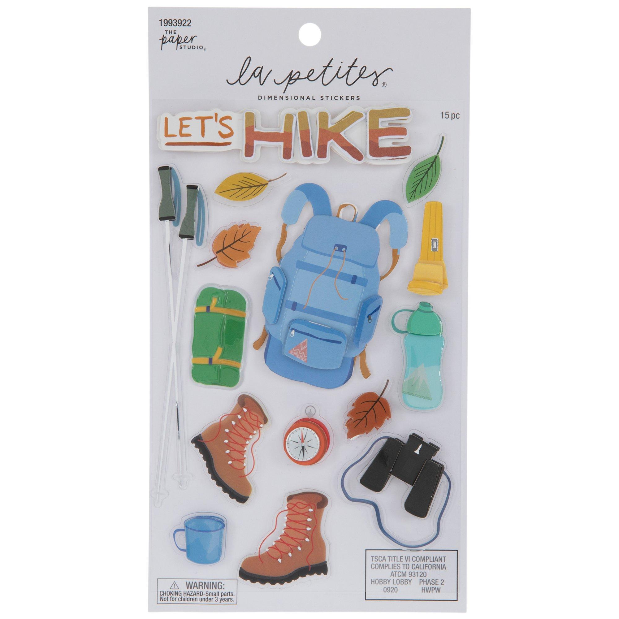Let's Hike 3D Stickers | Hobby Lobby | 1993922
