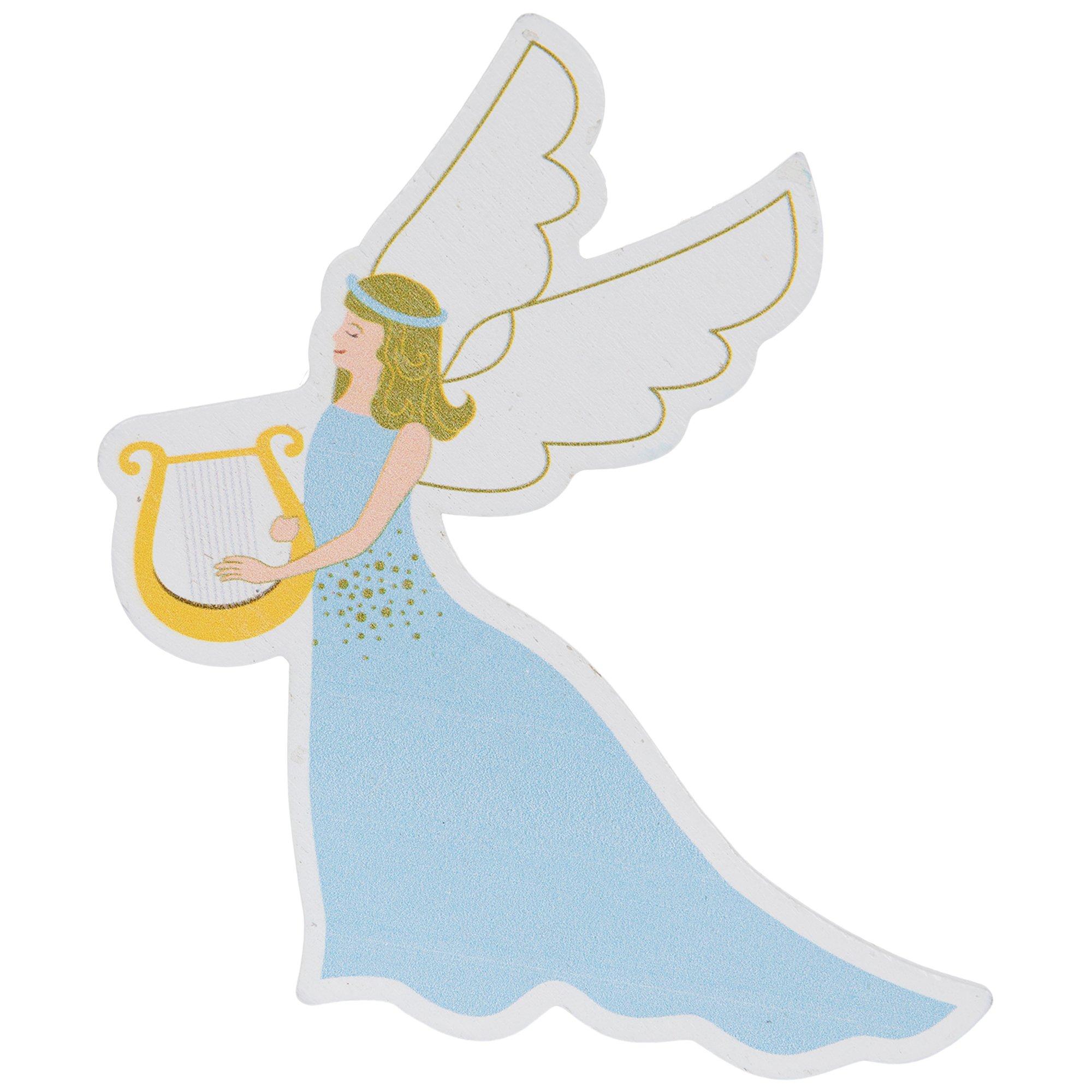 Angel With Harp Painted Wood Shape | Hobby Lobby | 1996180