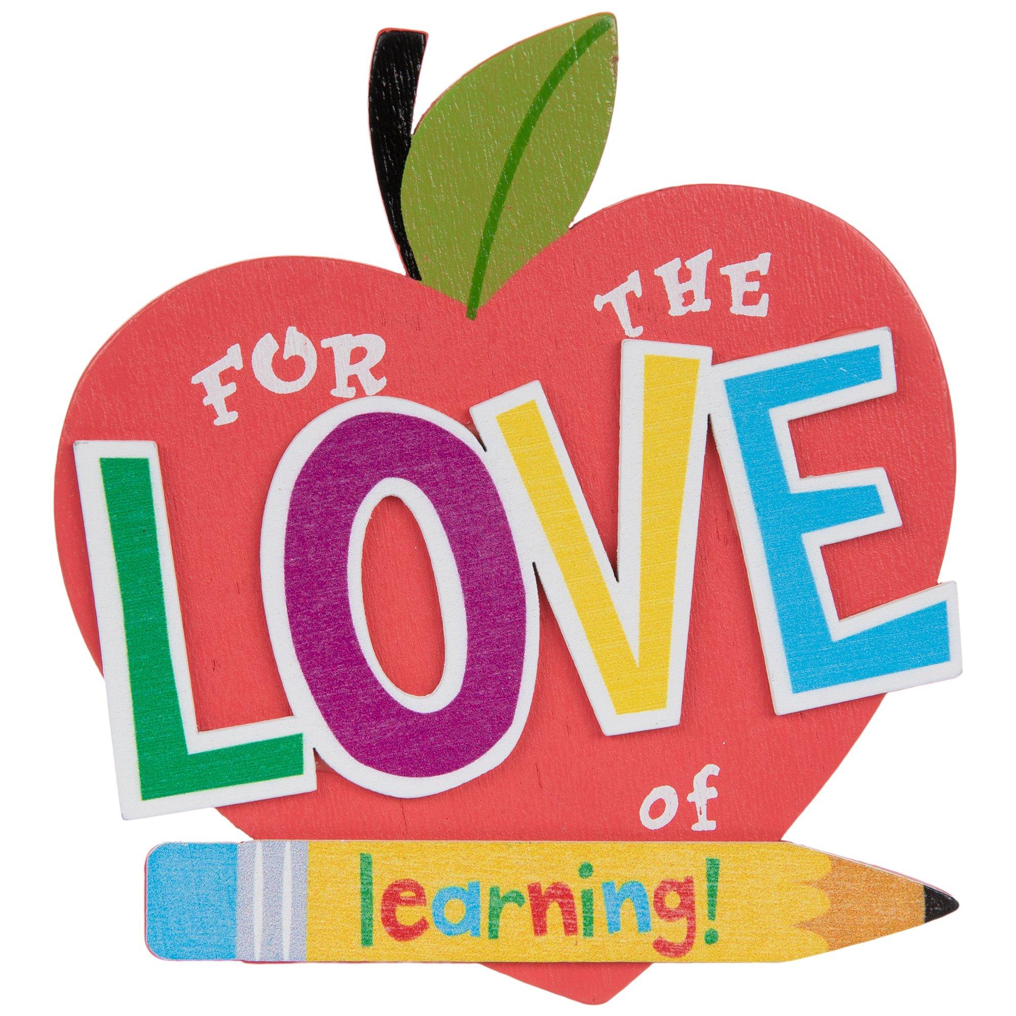 Love Of Learning Painted Wood Shape | Hobby Lobby | 1996248