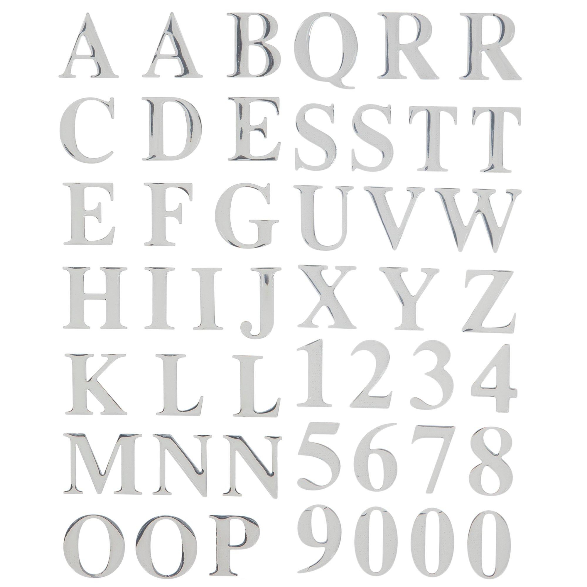 Foil Epoxy Alphabet Stickers | Hobby Lobby | 2014884