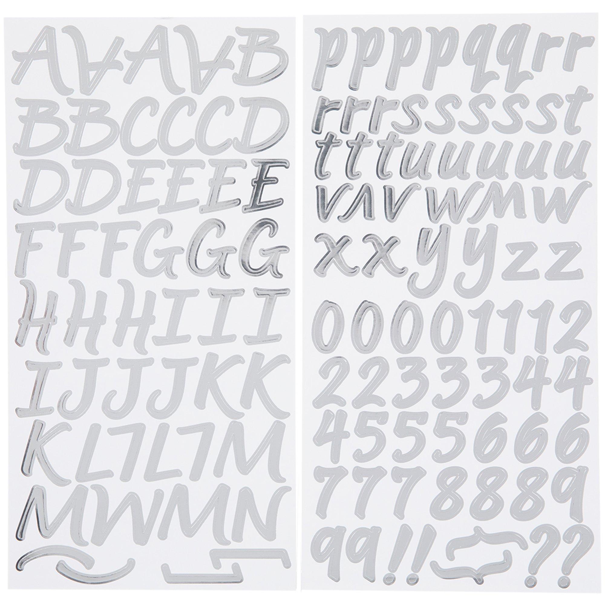 Foil Brush Alphabet Stickers | Hobby Lobby | 2014983