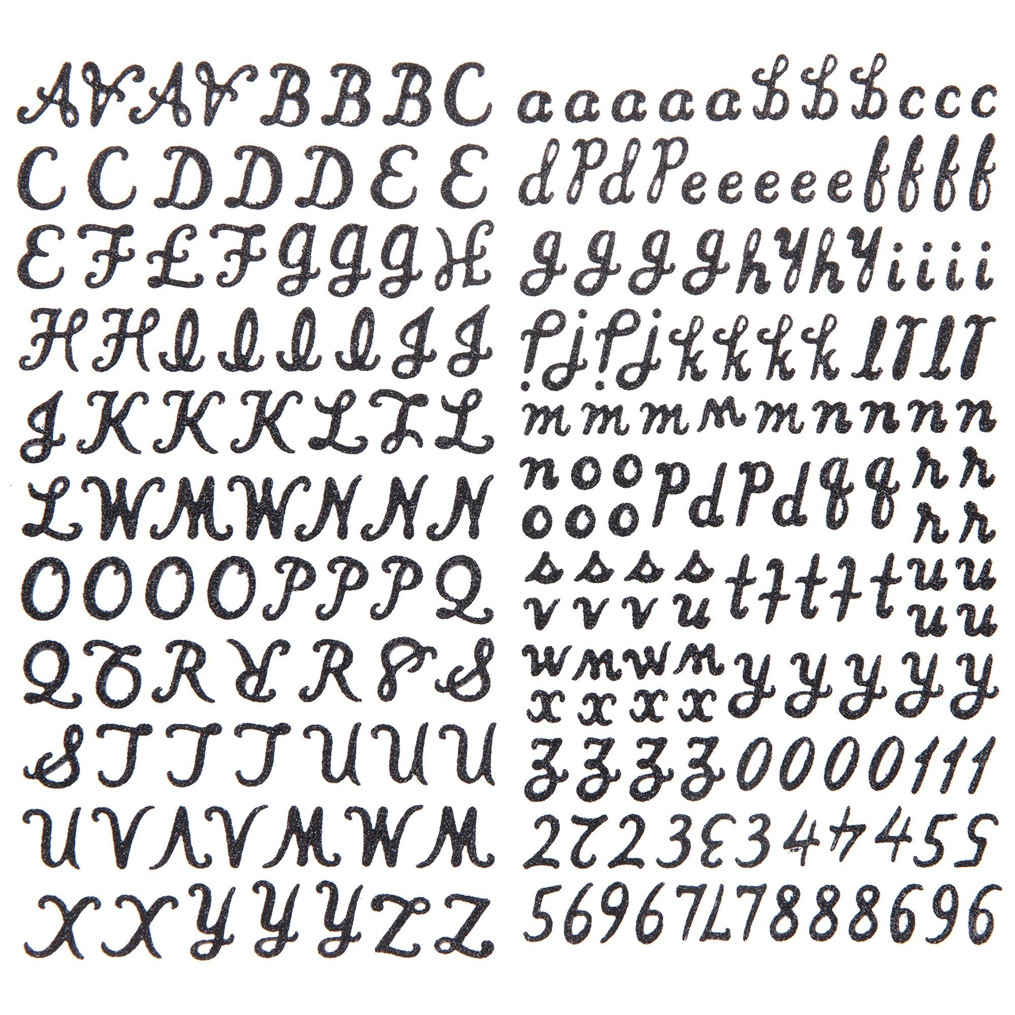 Glitter Script Alphabet Stickers | Hobby Lobby | 2015030