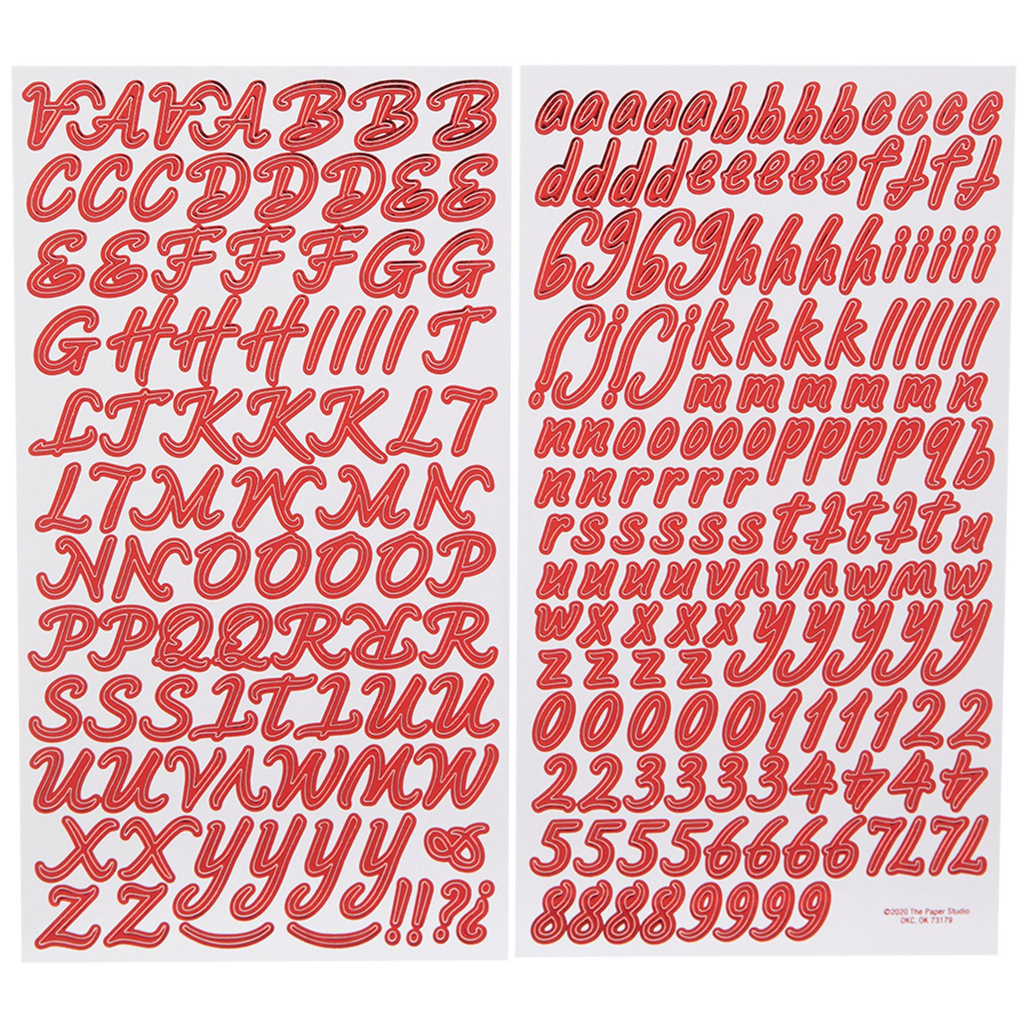 Foil Script Alphabet Stickers | Hobby Lobby | 2015097
