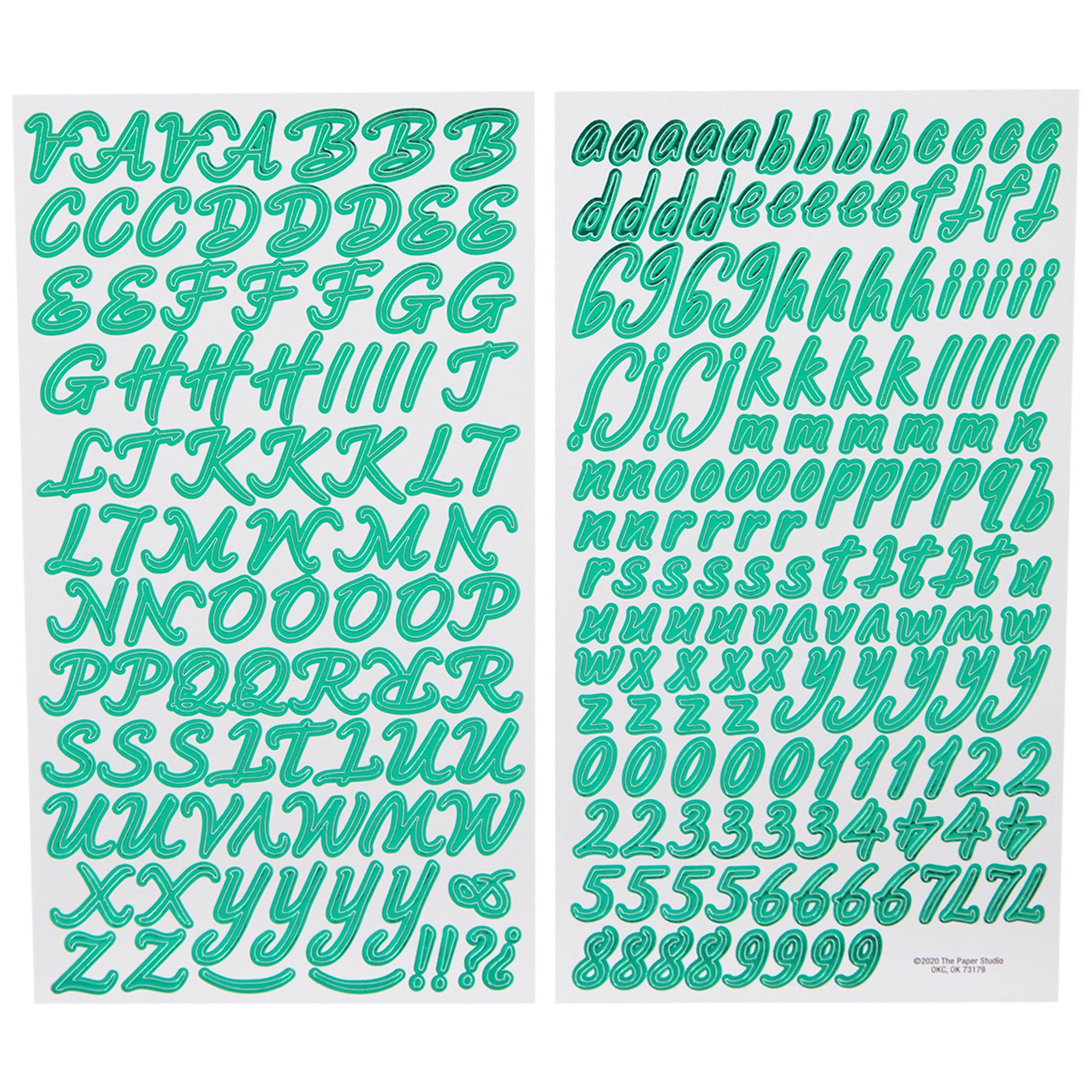 Foil Script Alphabet Stickers | Hobby Lobby | 2015105
