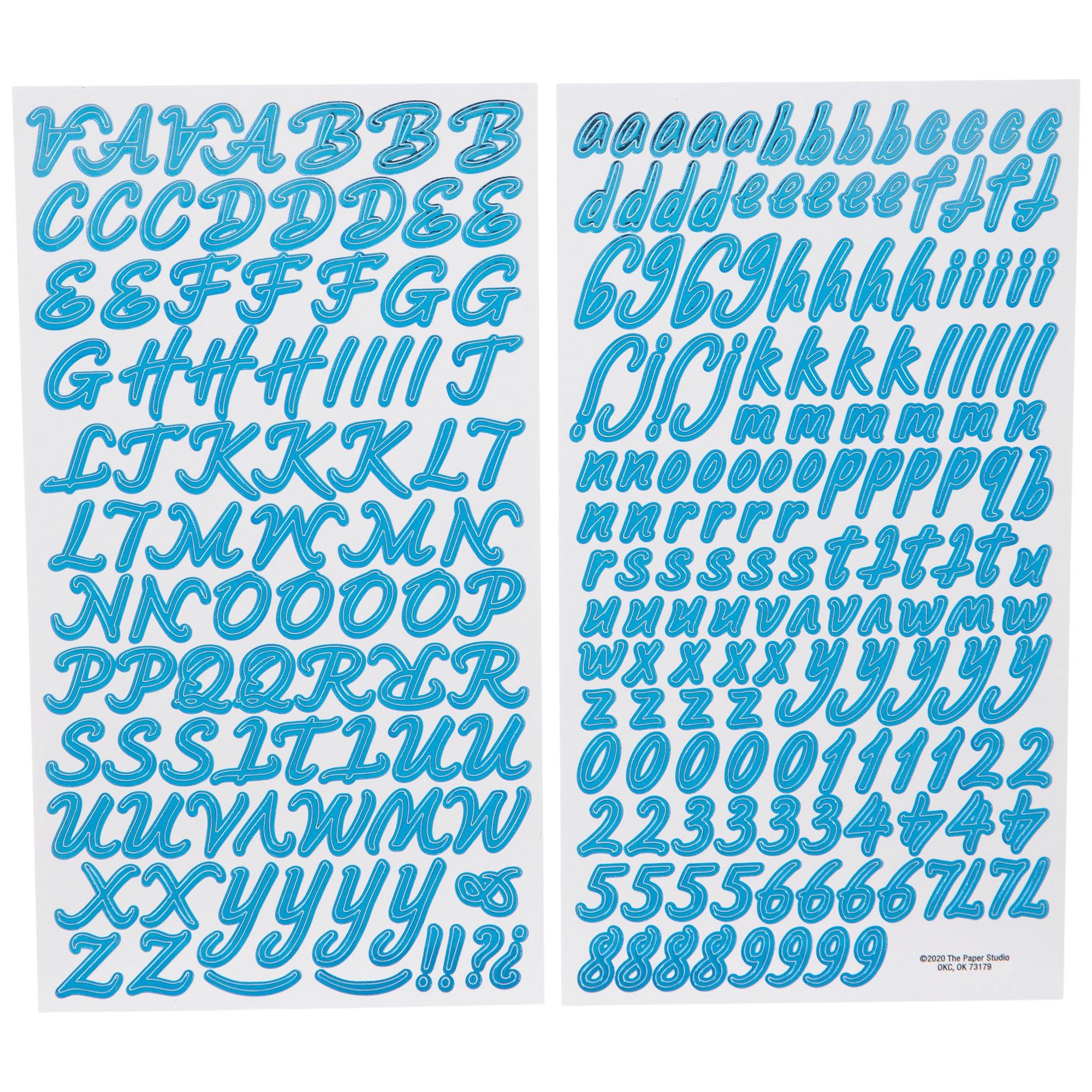 Foil Script Alphabet Stickers | Hobby Lobby | 2015113