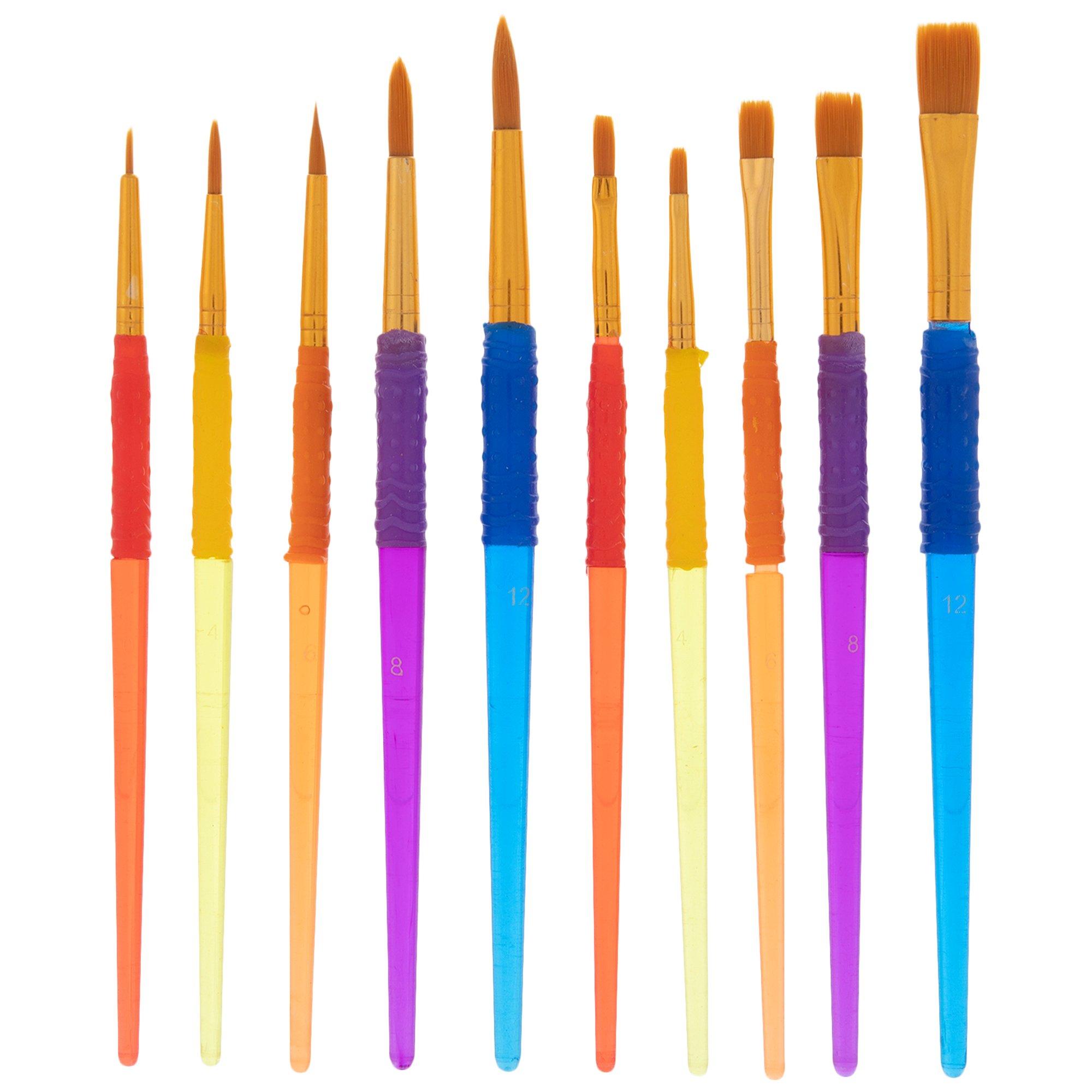 Kids Gripper Paint Brushes - 10 Piece Set | Hobby Lobby | 2023828