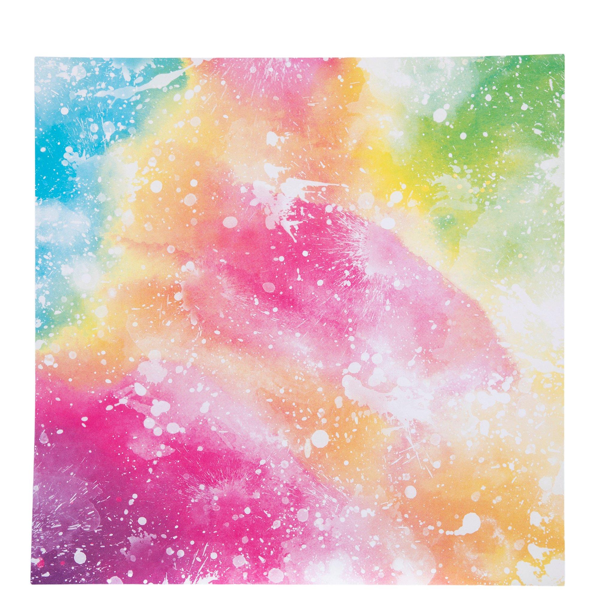 Bright Watercolor Scrapbook Paper - 12" x 12" | Hobby Lobby | 2027100