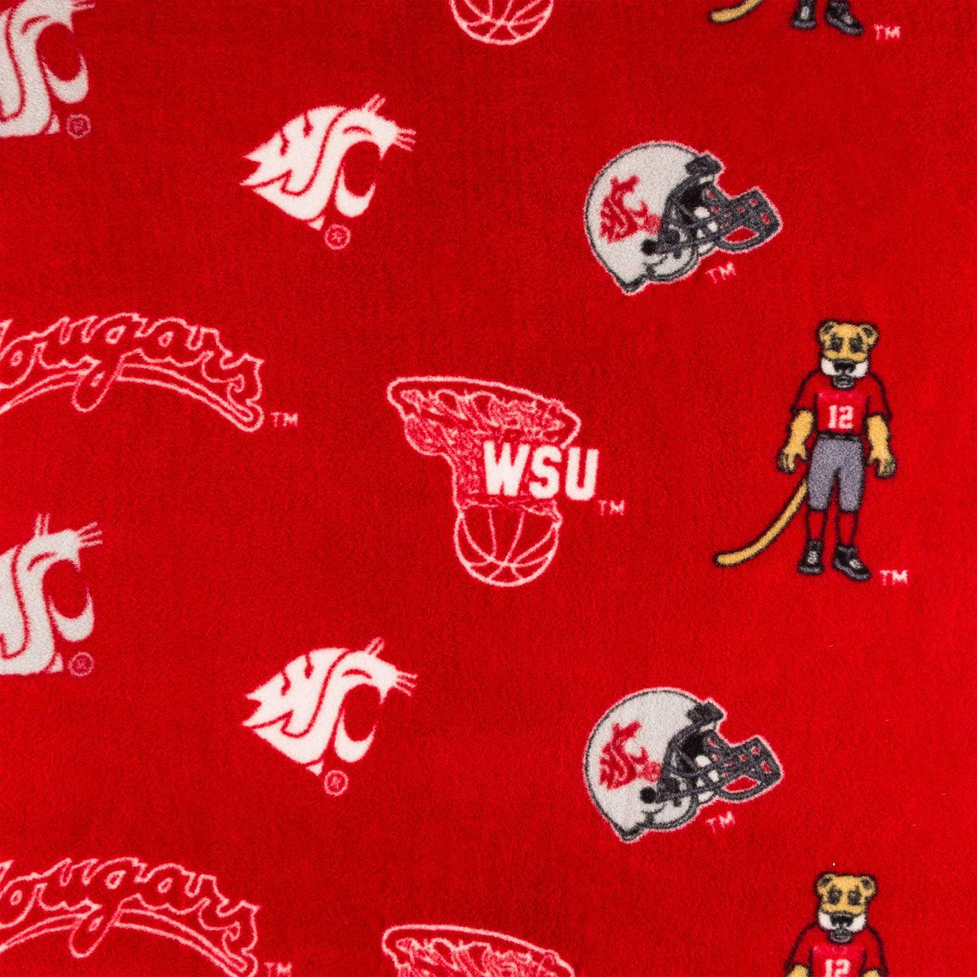 Washington State University Allover Collegiate Fleece Fabric | Hobby ...