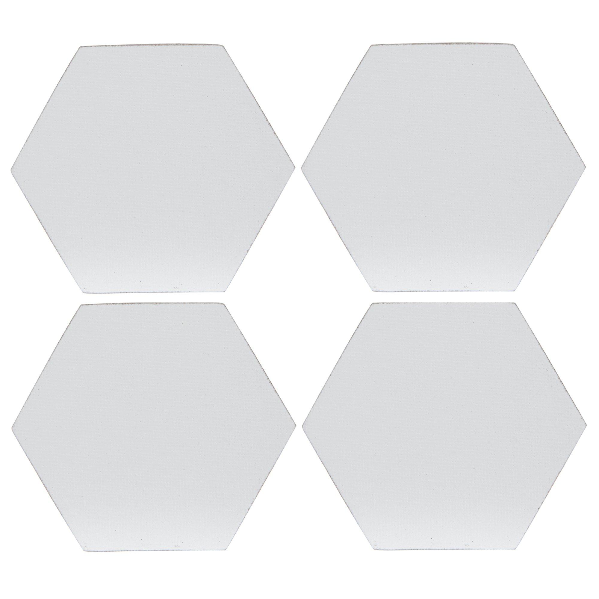 Hexagon Magnetic Blank Canvas Set - 3 Hexagon Magnetic Blank Canvas Set - 3