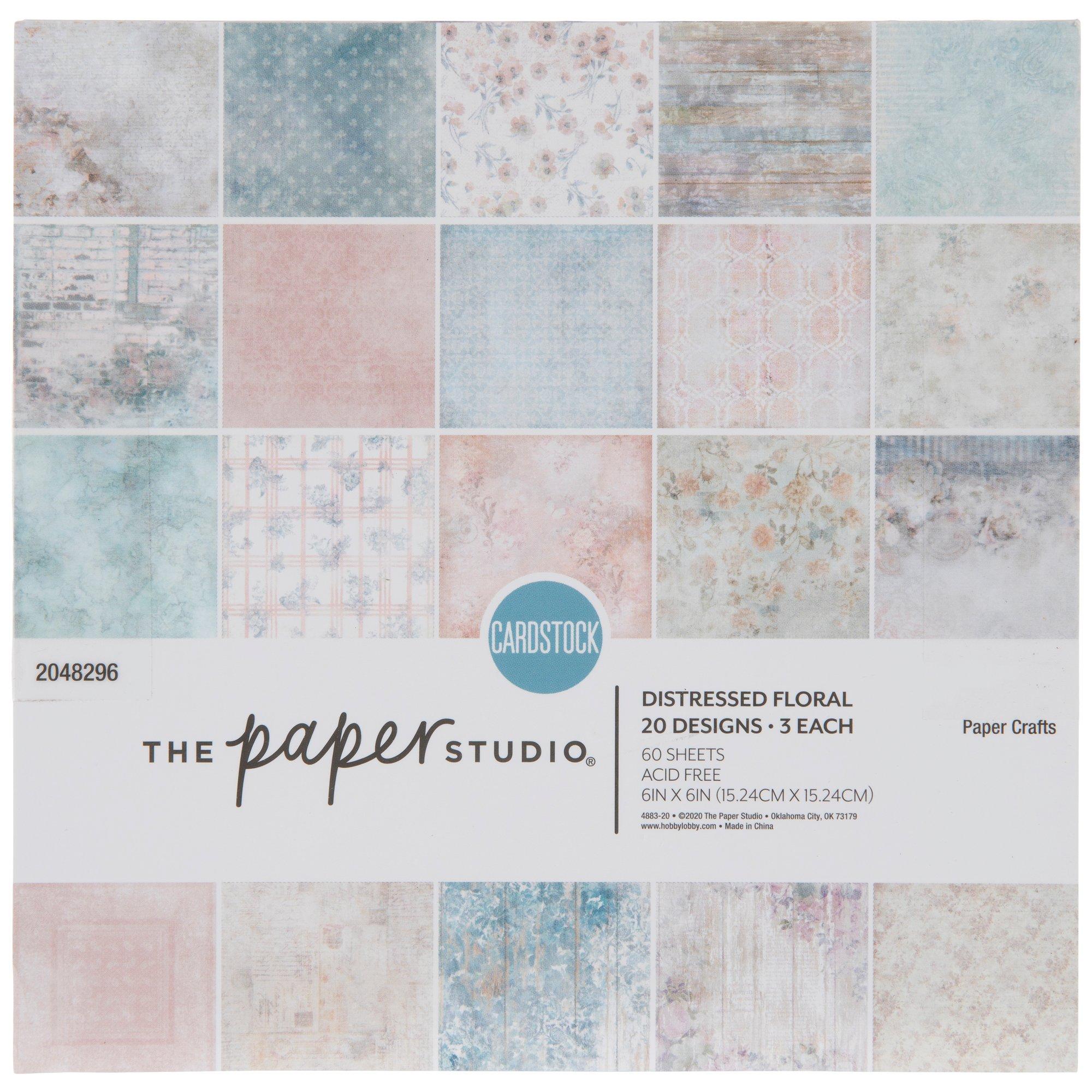 Distressed Floral Paper Pack - 6" x 6" | Hobby Lobby | 2048296