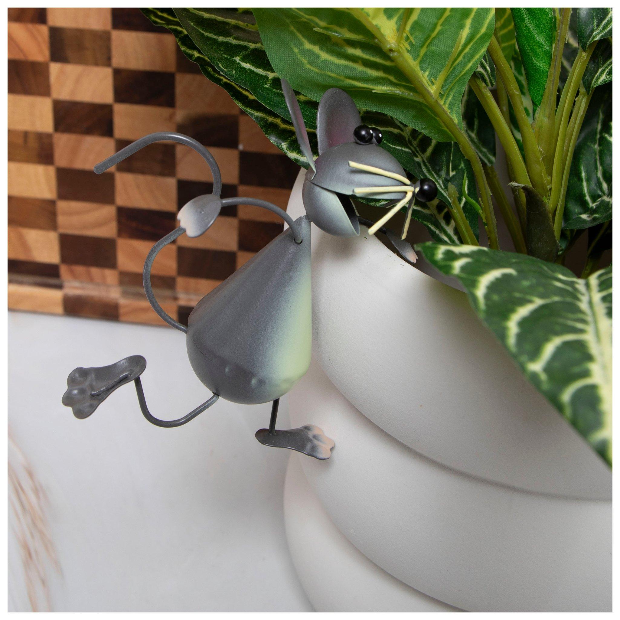Gray Mouse Metal Pot Percher | Hobby Lobby | 205218441