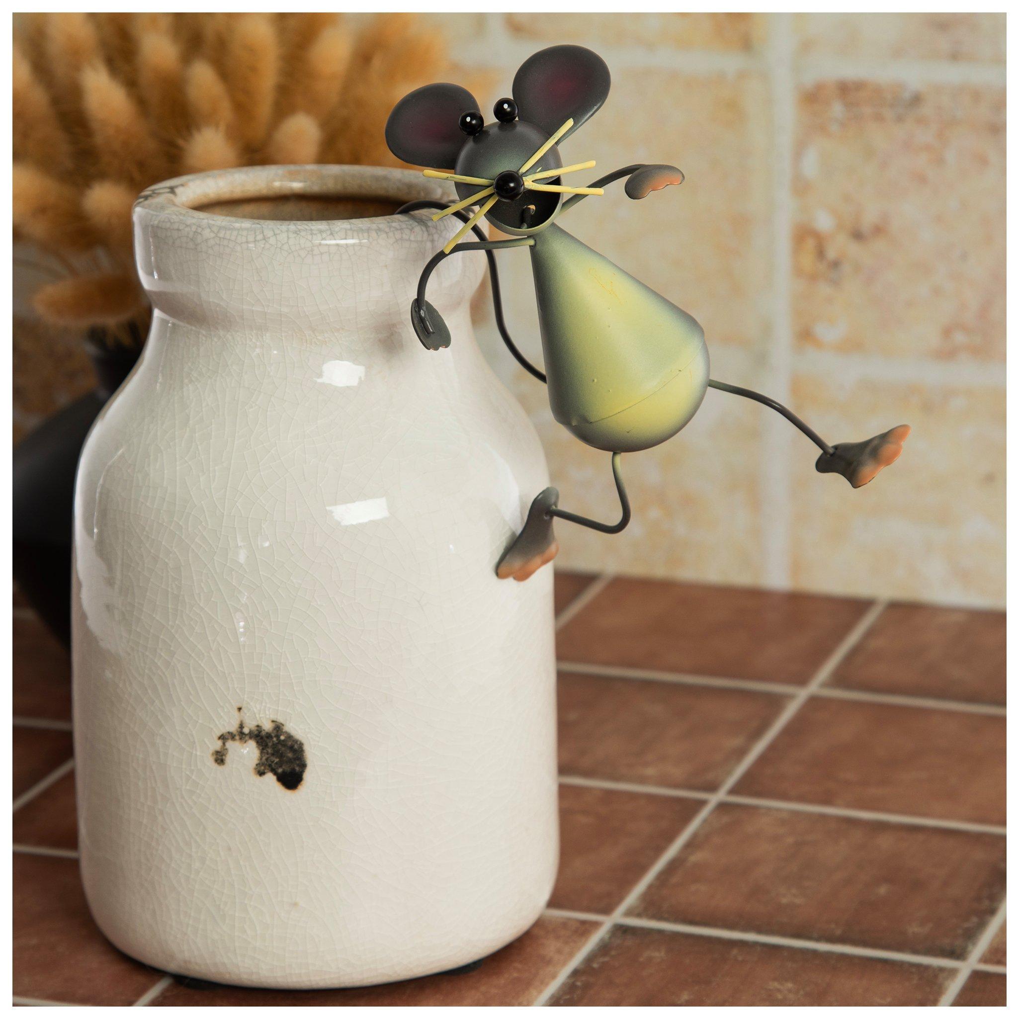 Gray Mouse Metal Pot Percher | Hobby Lobby | 205218441