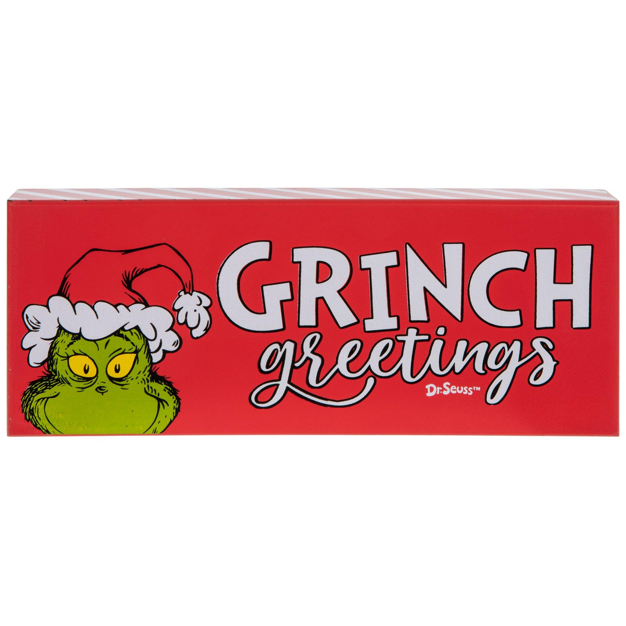 Grinch Greetings Wood Wall Decor | Hobby Lobby | 205588421