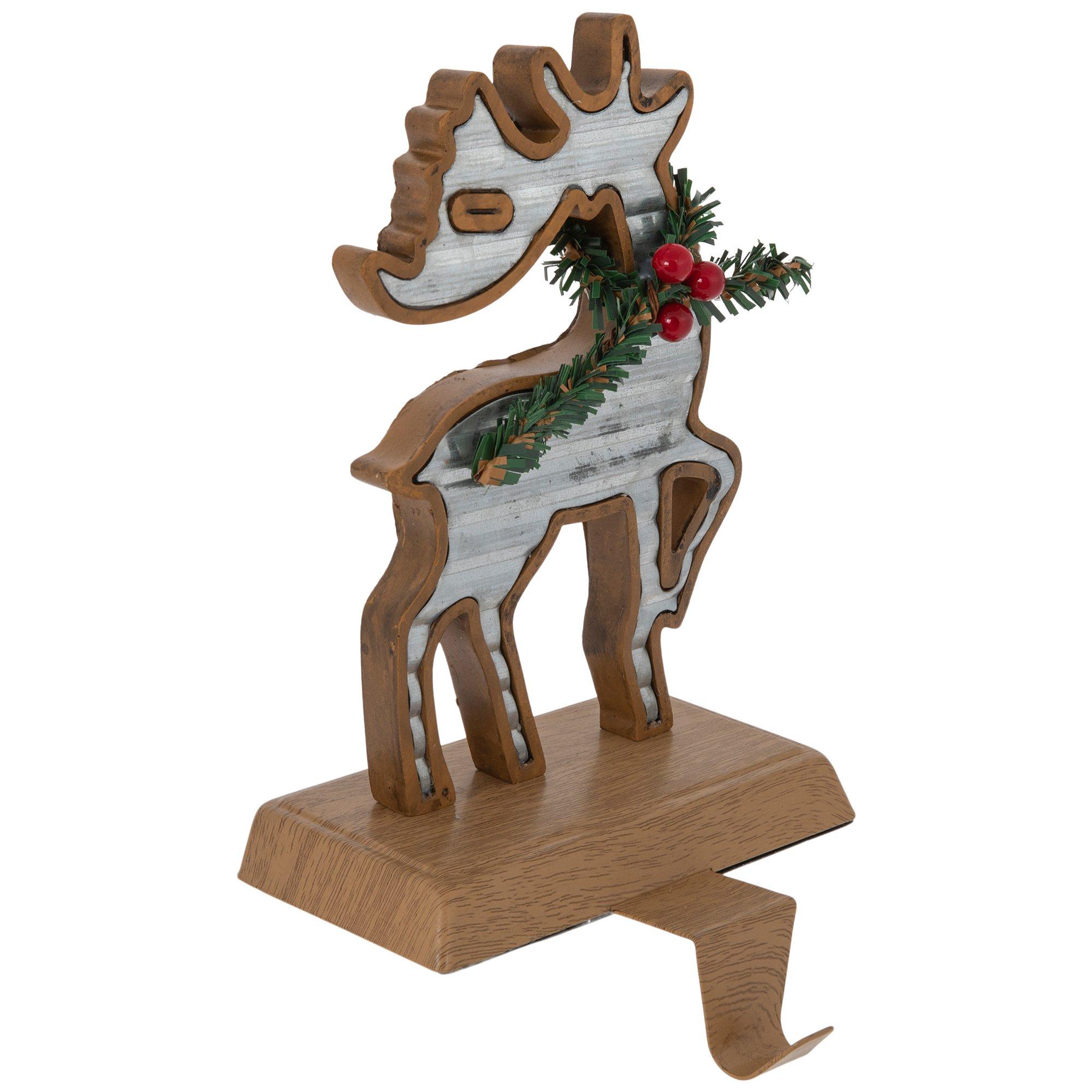 Reindeer Galvanized Metal Stocking Holder | Hobby Lobby | 205600143