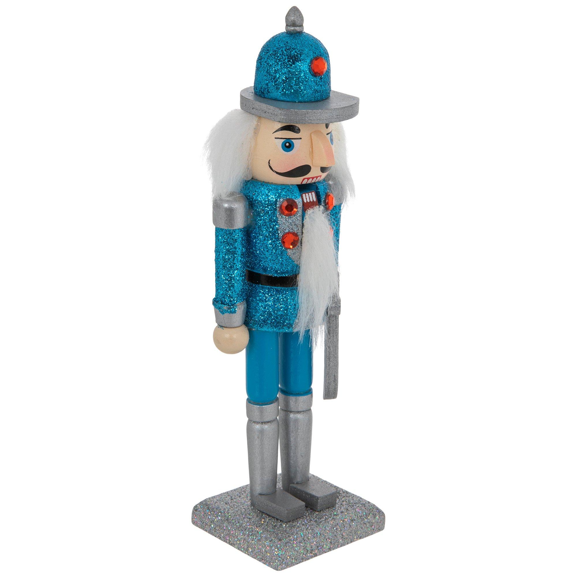 Turquoise Glitter Soldier Nutcracker | Hobby Lobby | 205653324