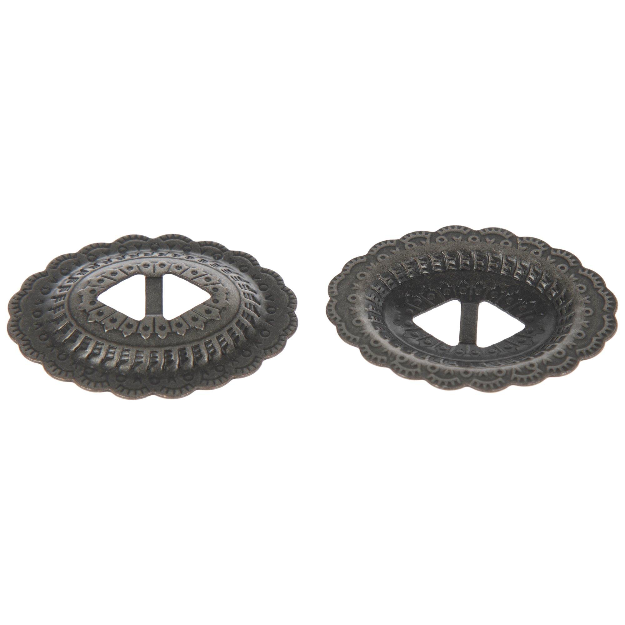 Small Fancy Oval Slotted Conchos | Hobby Lobby | 2056554