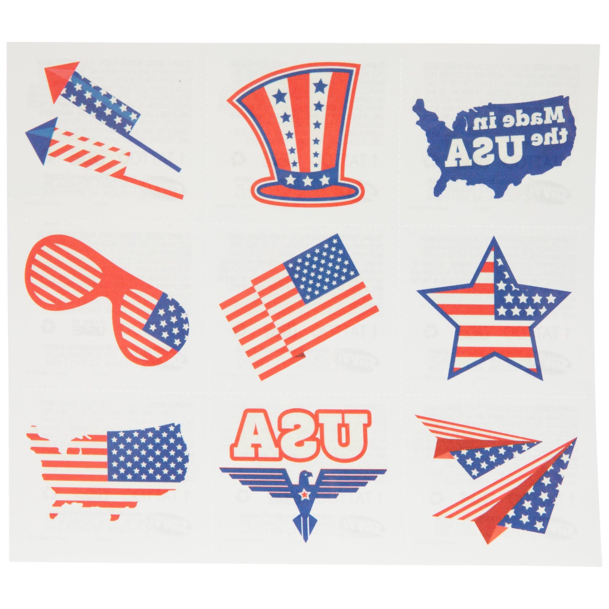 Patriotic Glow-In-The-Dark Tattoos | Hobby Lobby | 205916556