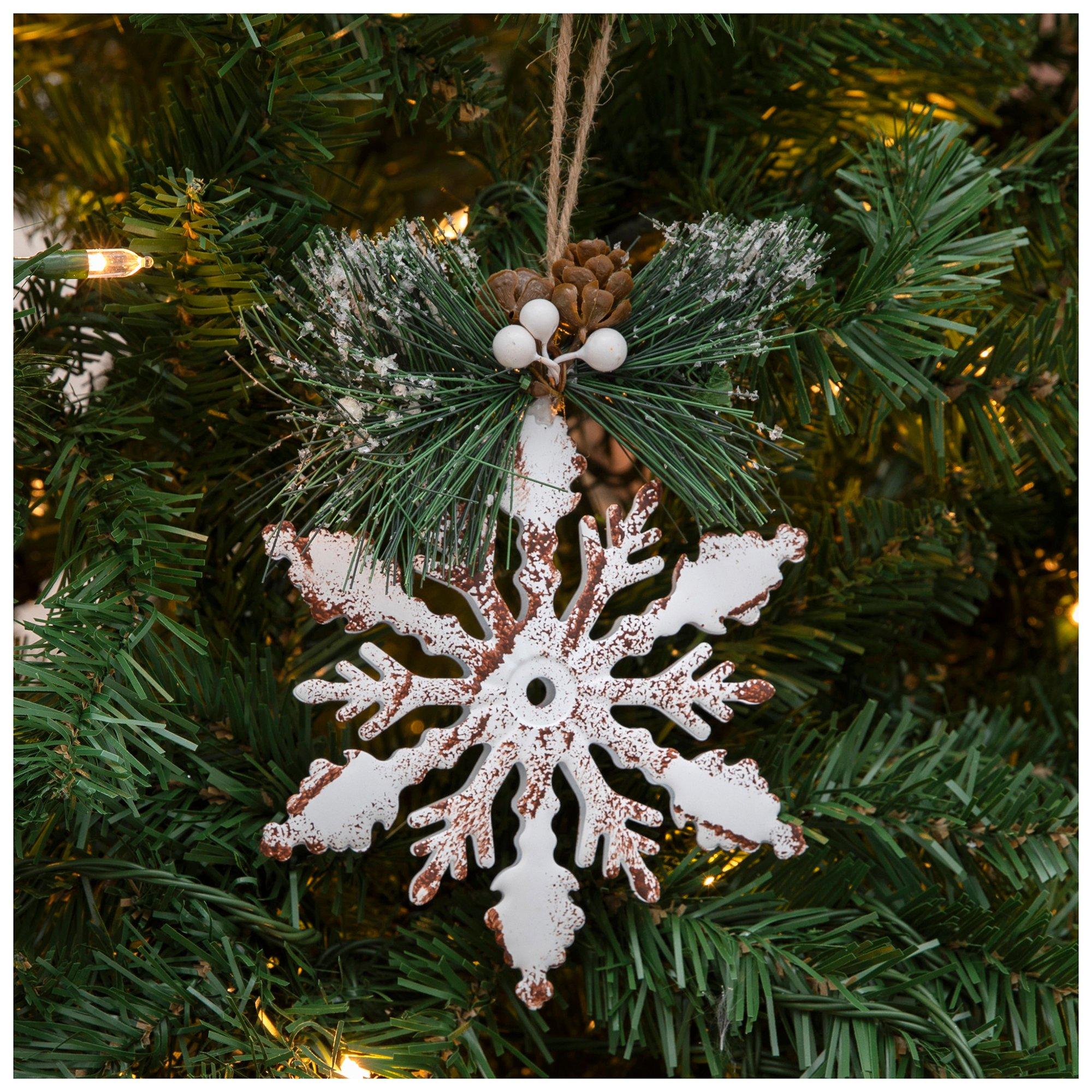 Rustic Snowflake Ornaments | Hobby Lobby | 205968649