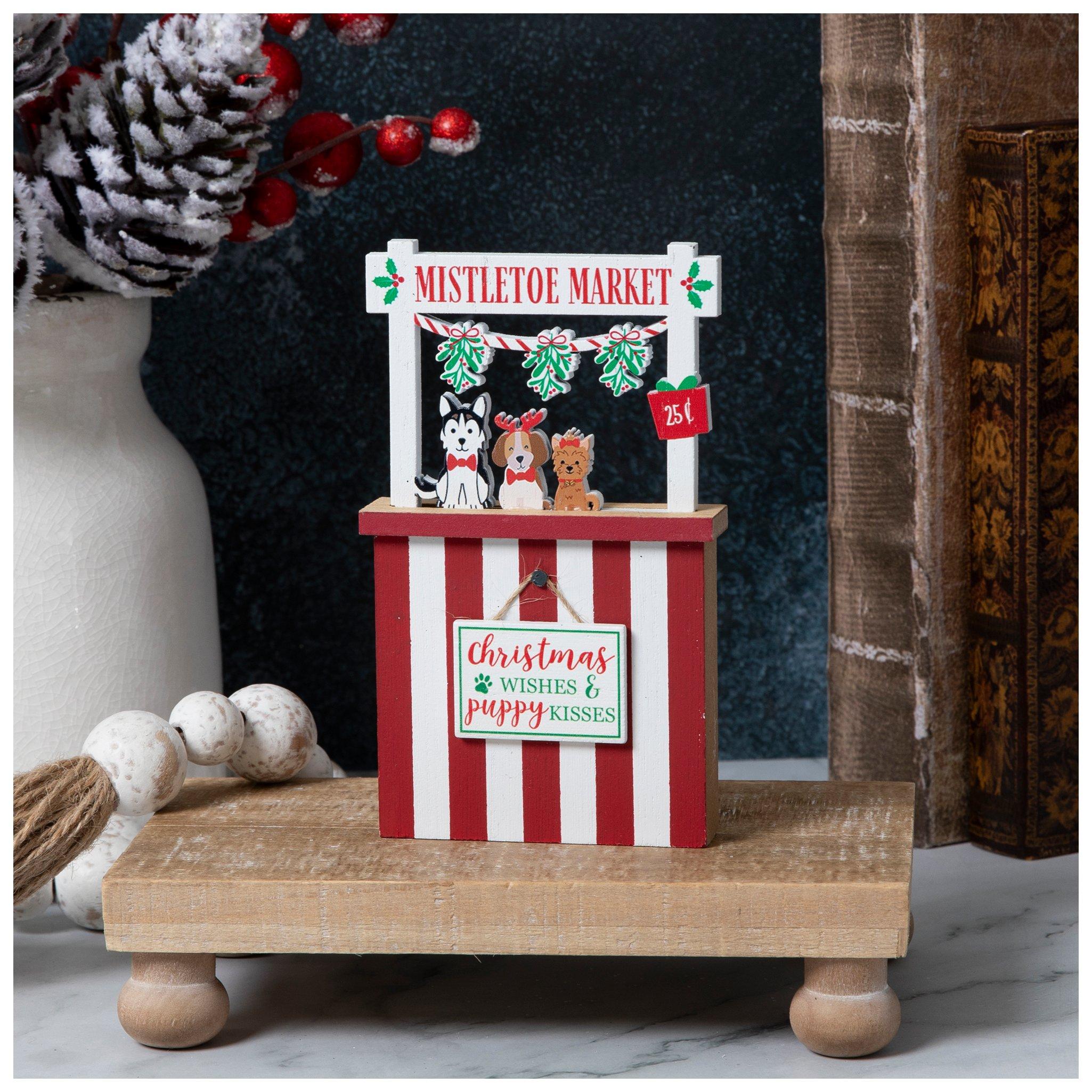 Mistletoe Market Booth Mini Wood Decor | Hobby Lobby | 206105043