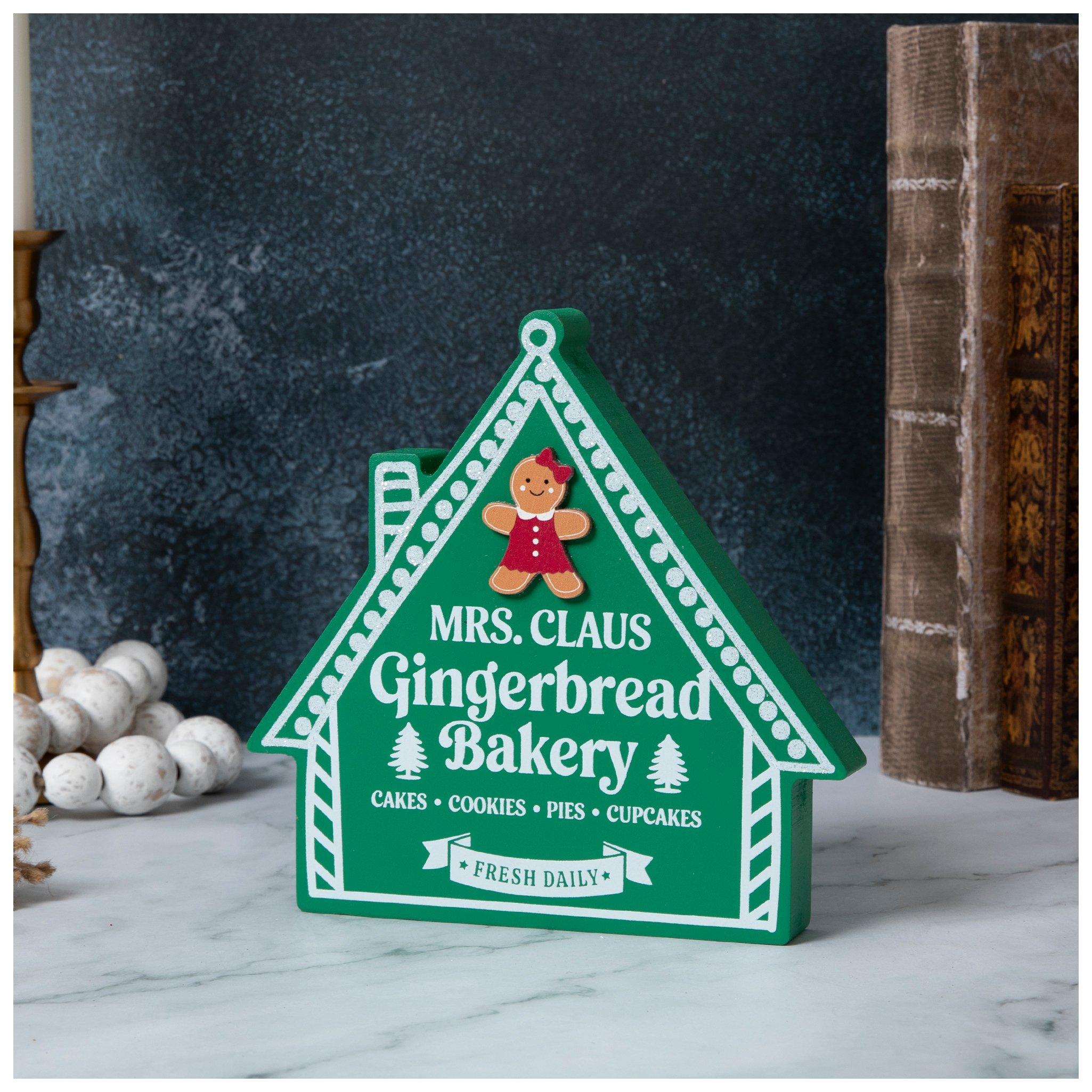 Mrs. Claus Gingerbread Bakery House Wood Decor | Hobby Lobby | 206344303