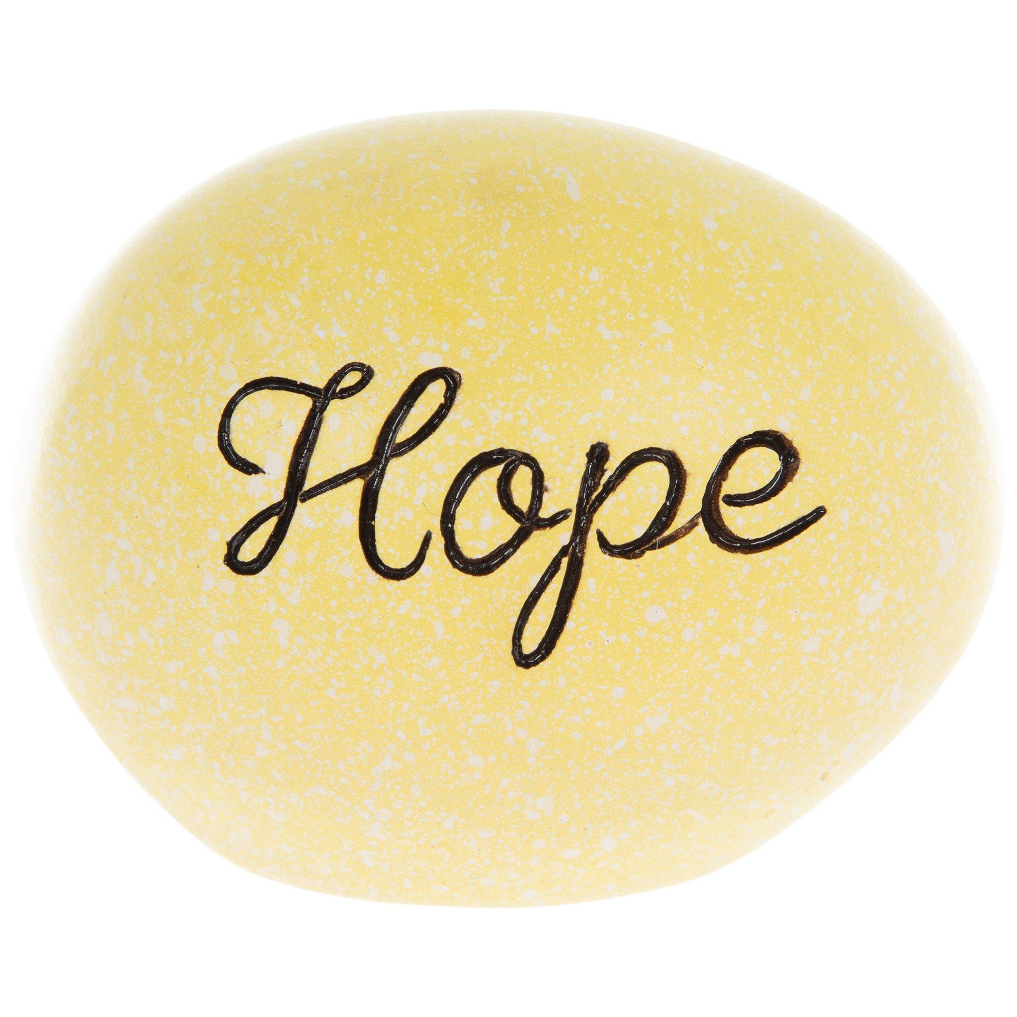 Yellow Speckled Hope Egg Figurine | Hobby Lobby | 206375430