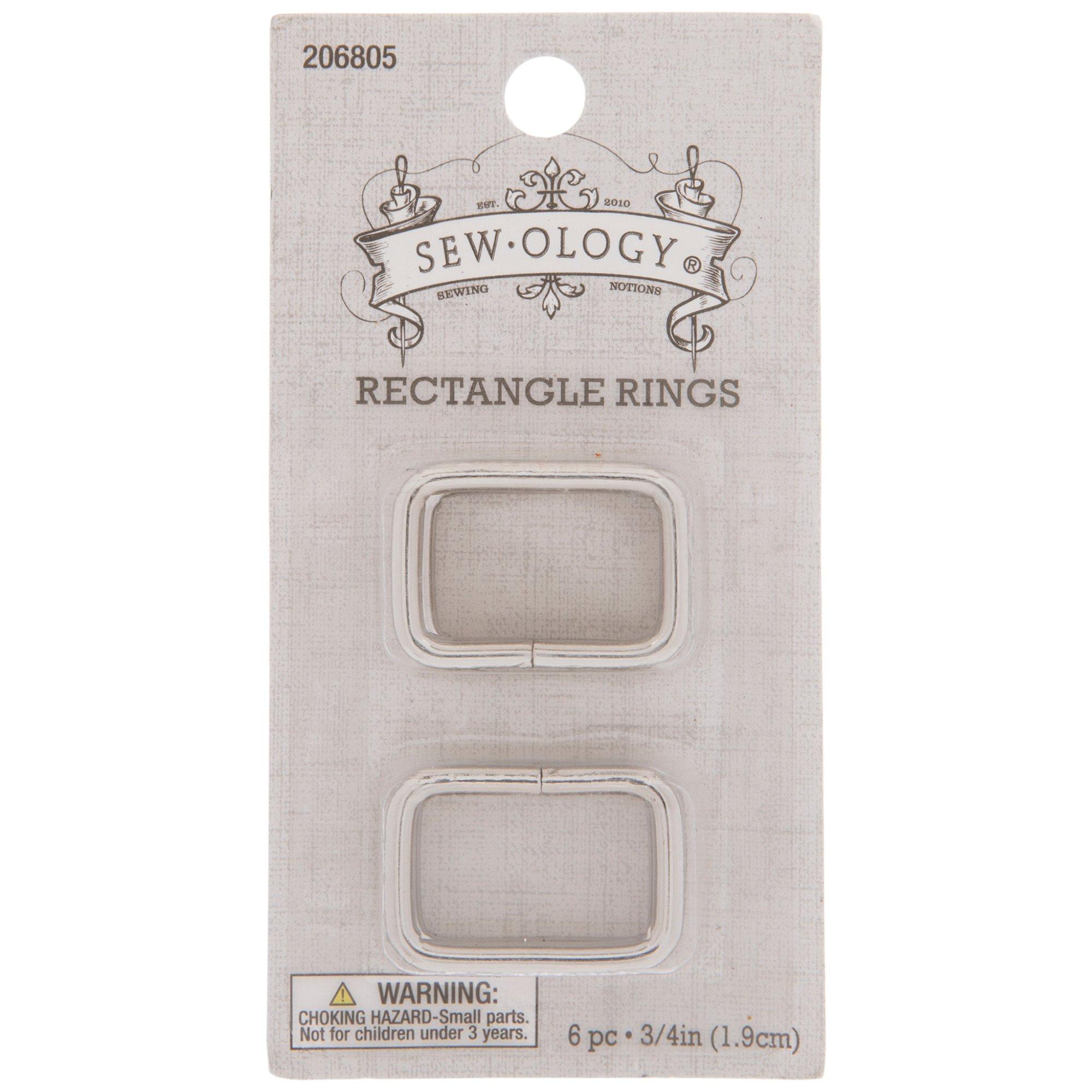 Nickel Rectangle Rings | Hobby Lobby | 206805