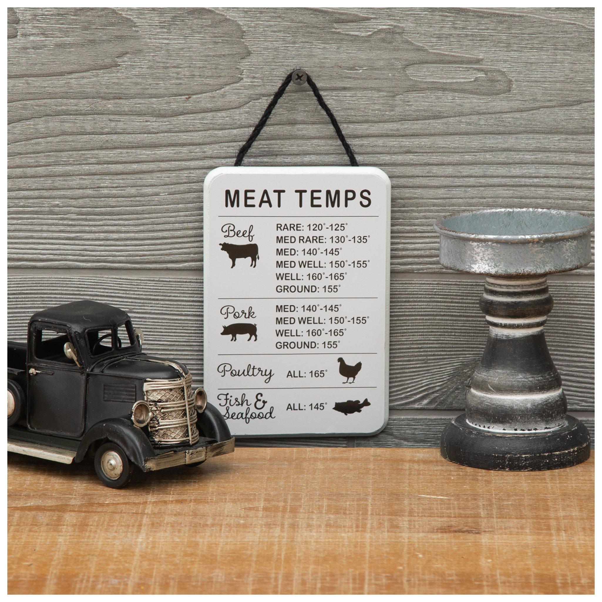 Meat Temps Wood Wall Decor | Hobby Lobby | 2072619