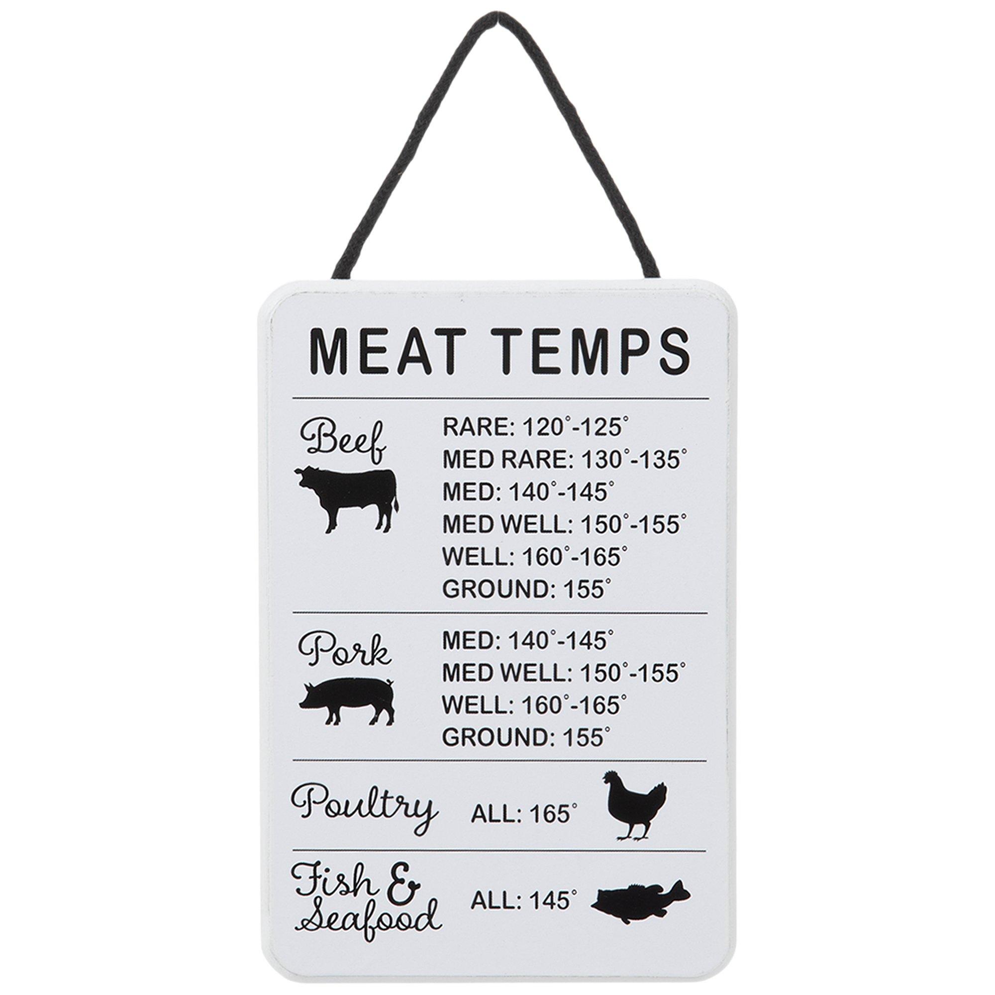 Meat Temps Wood Wall Decor | Hobby Lobby | 2072619