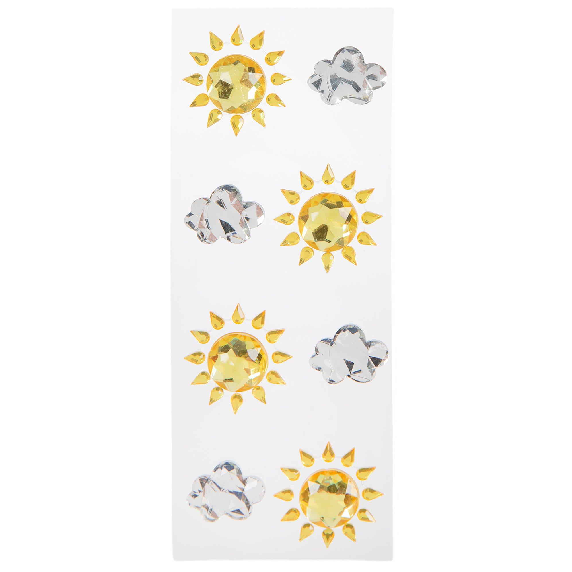 Sun & Cloud Rhinestone Stickers | Hobby Lobby | 2079630