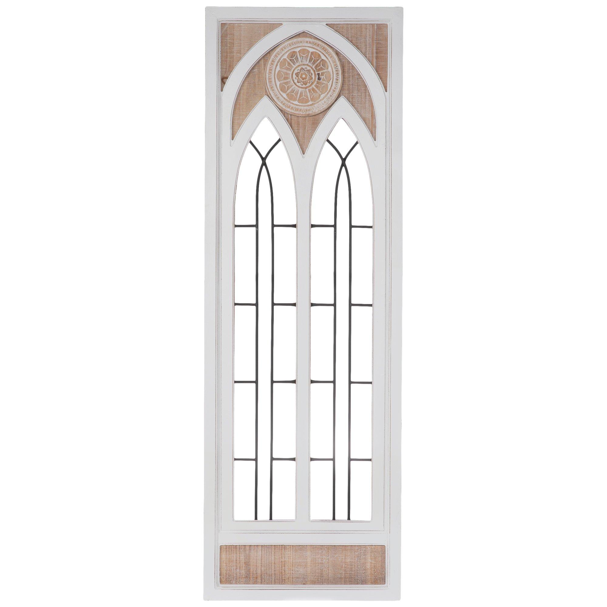 Whitewash Cathedral Window Wood Wall Decor | Hobby Lobby | 2081339