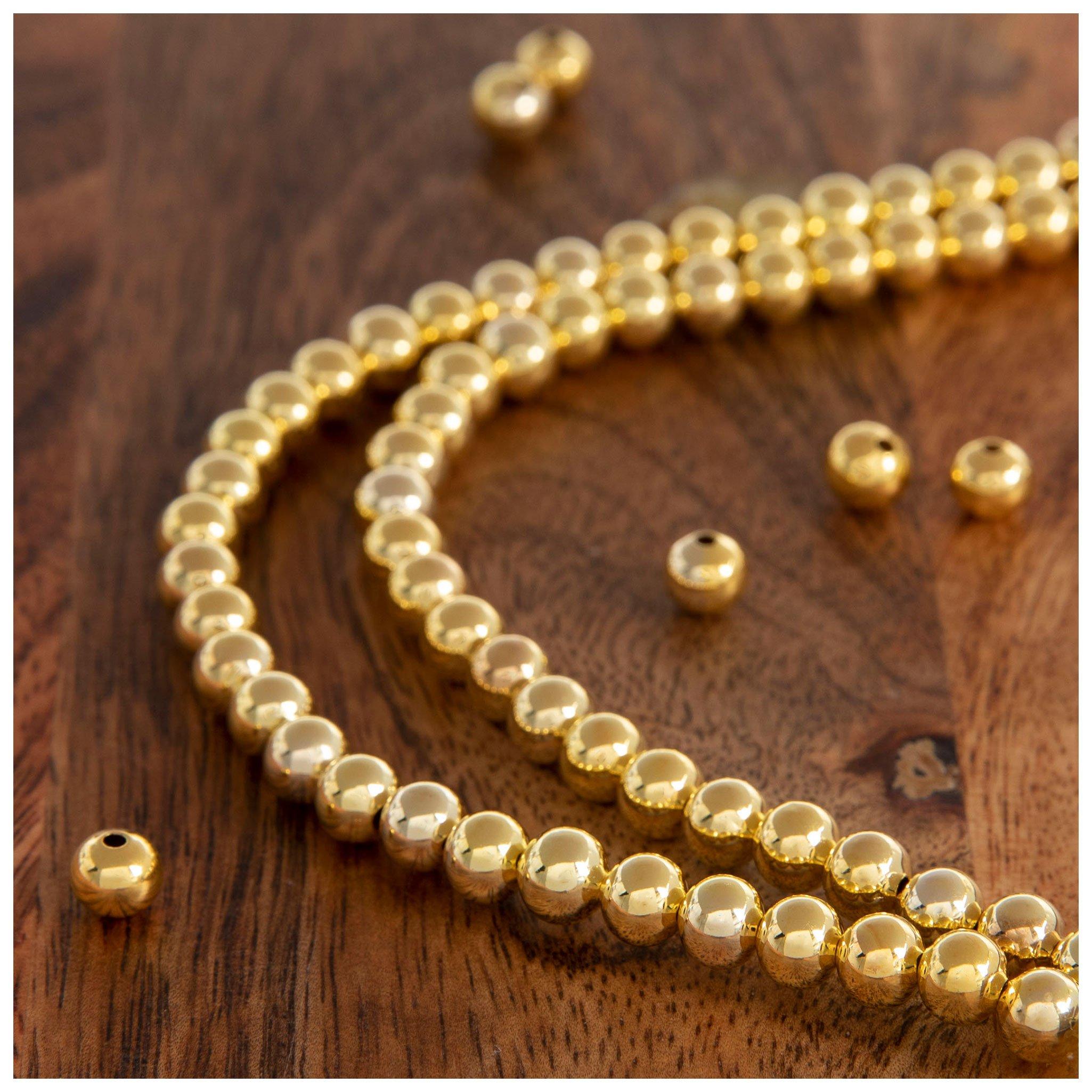 Round Metal Bead Strands | Hobby Lobby | 2082238