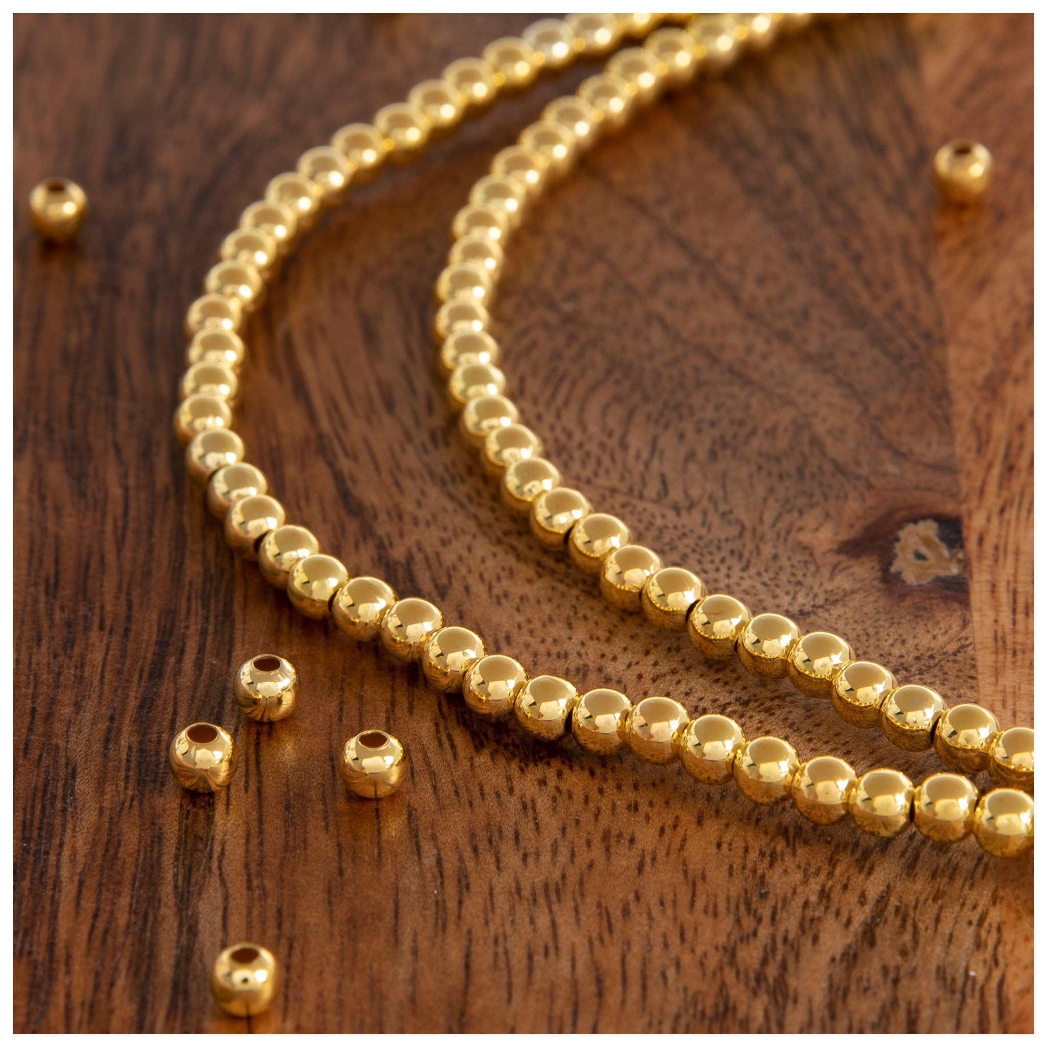 Round Metal Bead Strands | Hobby Lobby | 2082246