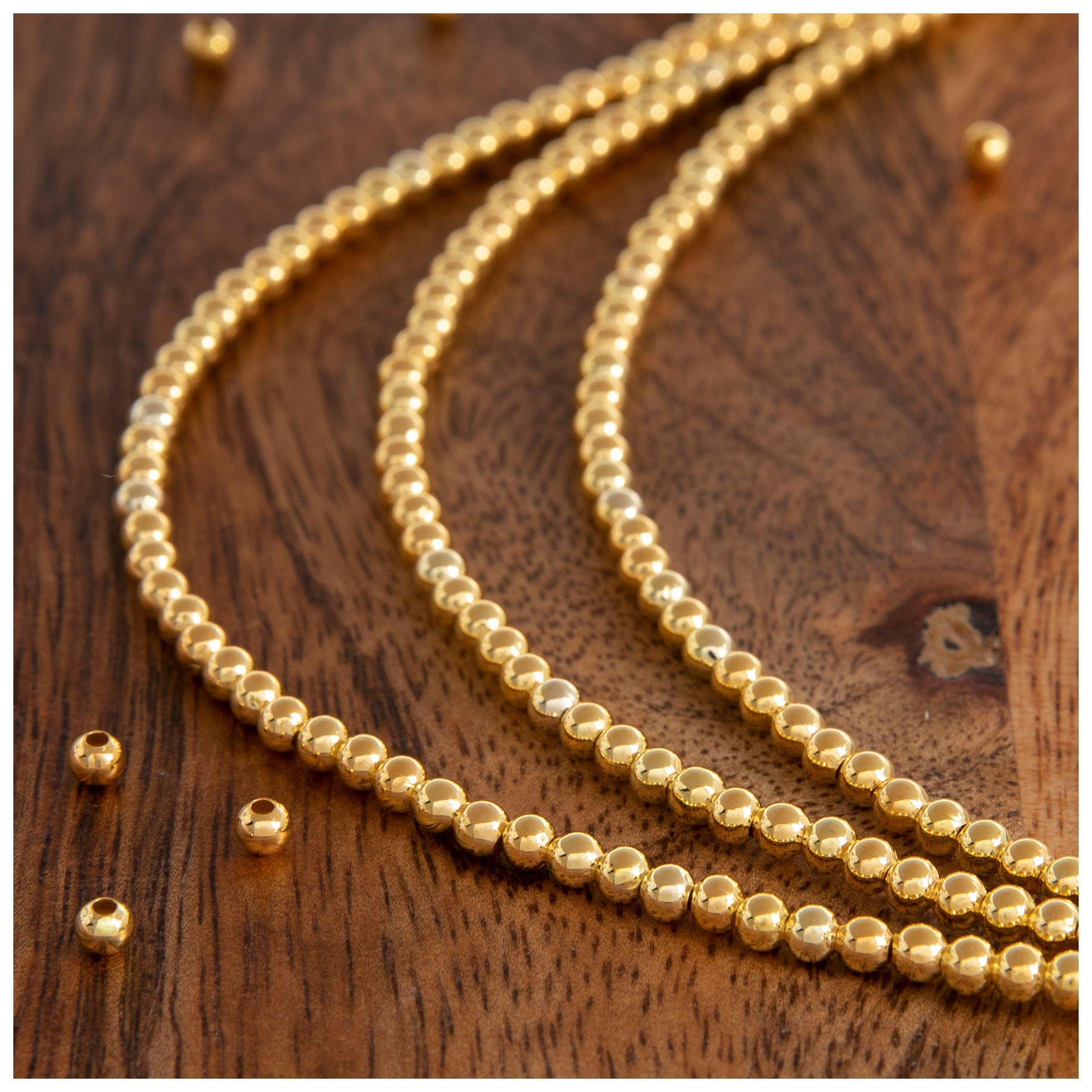 Round Metal Bead Strands | Hobby Lobby | 2082253