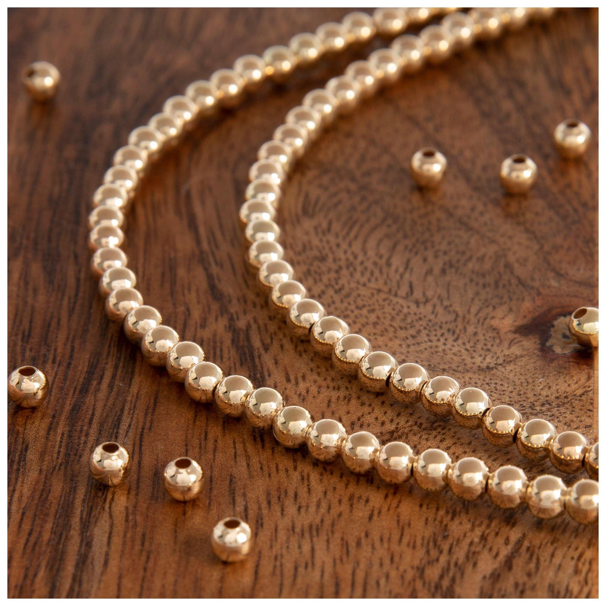 Round Metal Bead Strands | Hobby Lobby | 2082279