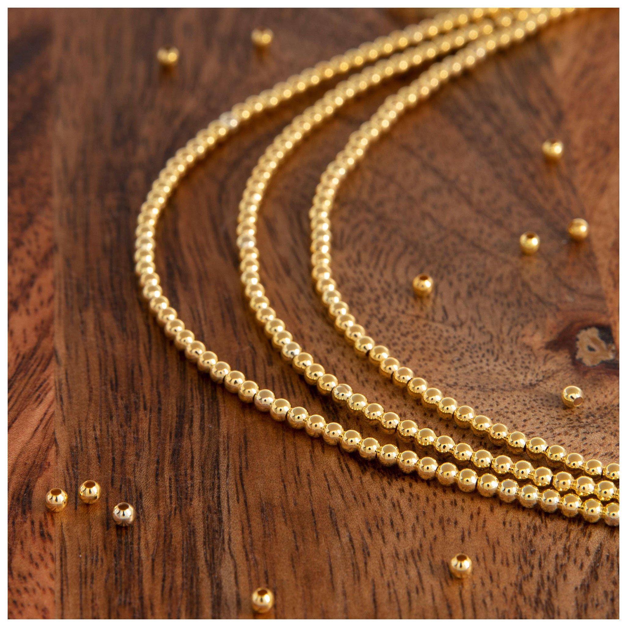 Round Metal Bead Strands | Hobby Lobby | 2082295