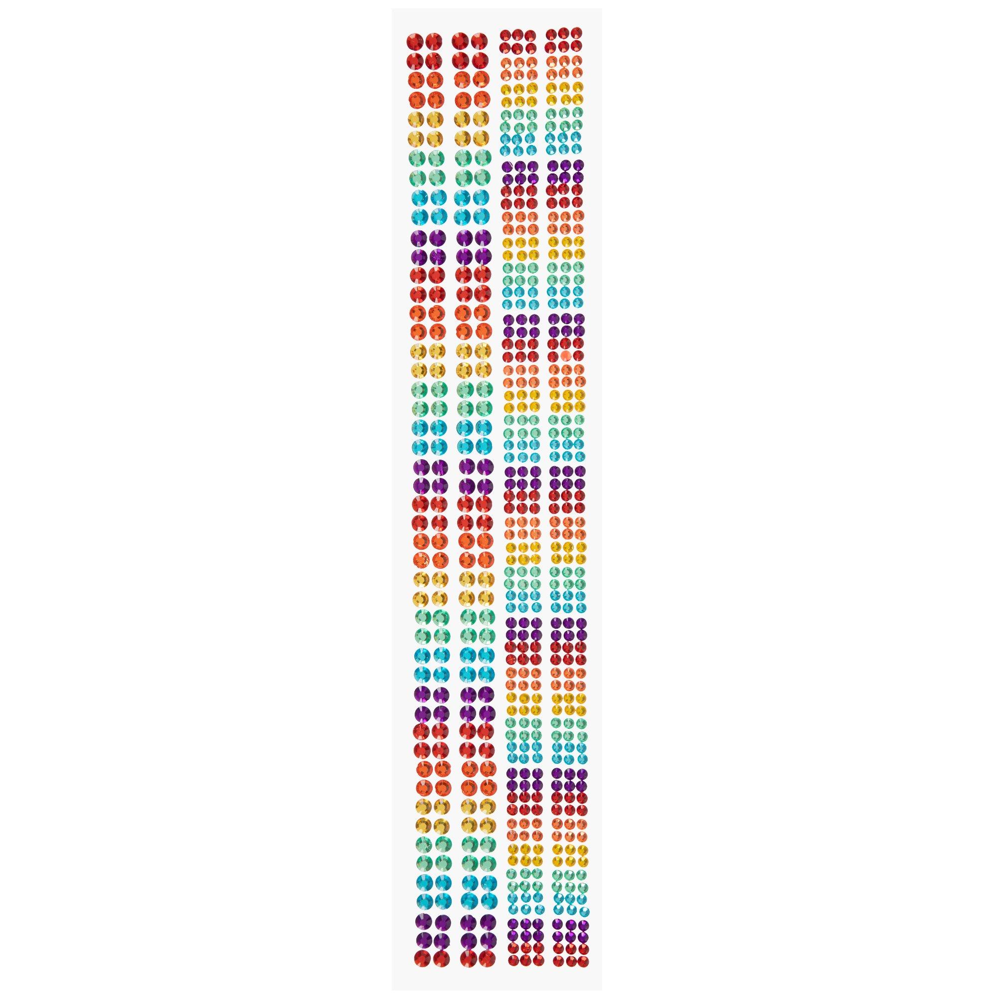 Rainbow Rhinestone Border Stickers | Hobby Lobby | 2084960