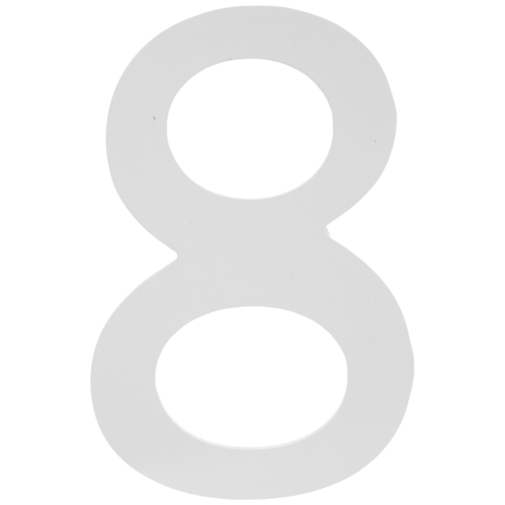 White Wood Number - 6" | Hobby Lobby | 2089472