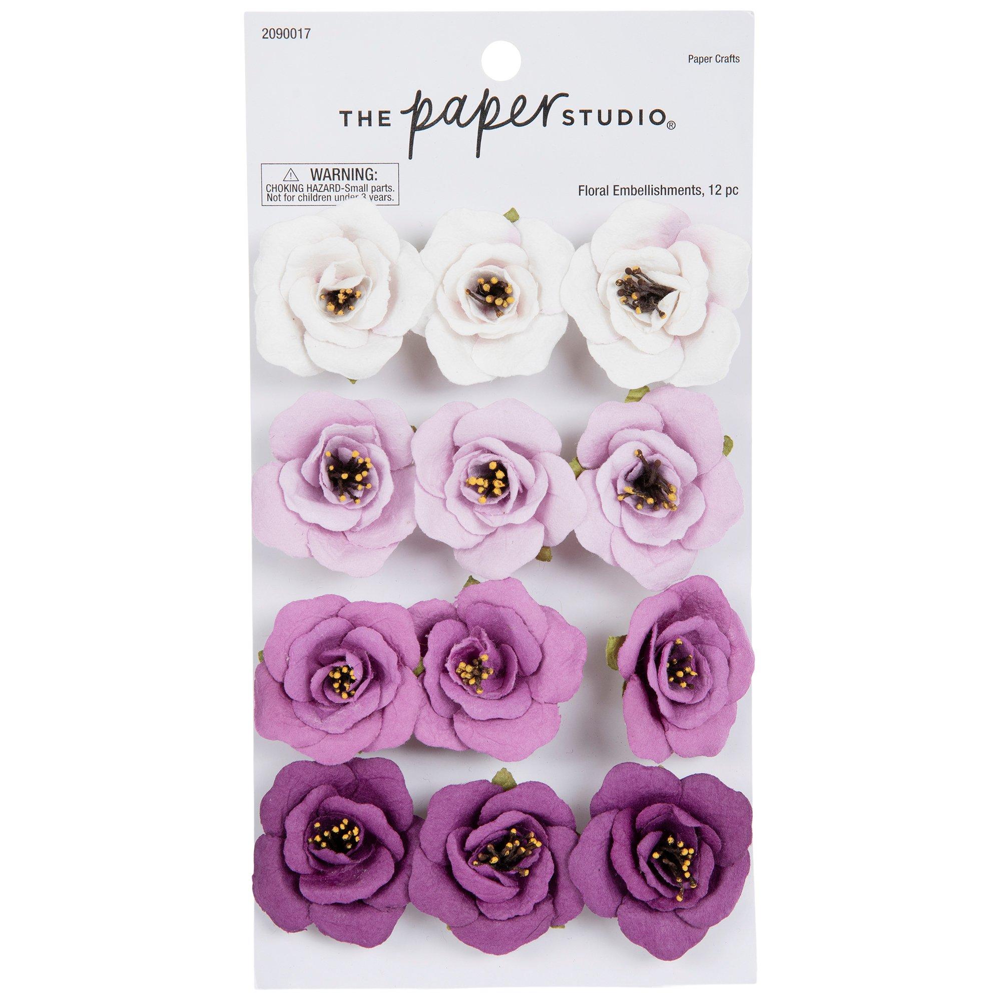 Purple Rose Flower Embellishments | Hobby Lobby | 2090017