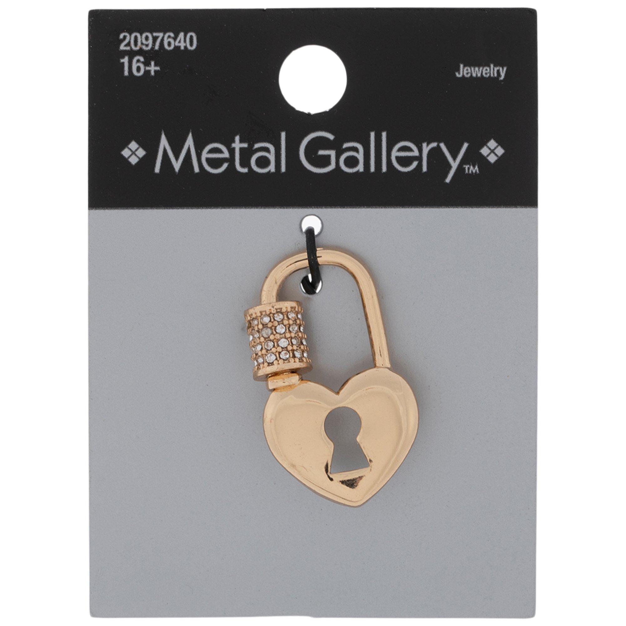 Heart Lock Rhinestone Carabiner Clasp | Hobby Lobby | 2097640