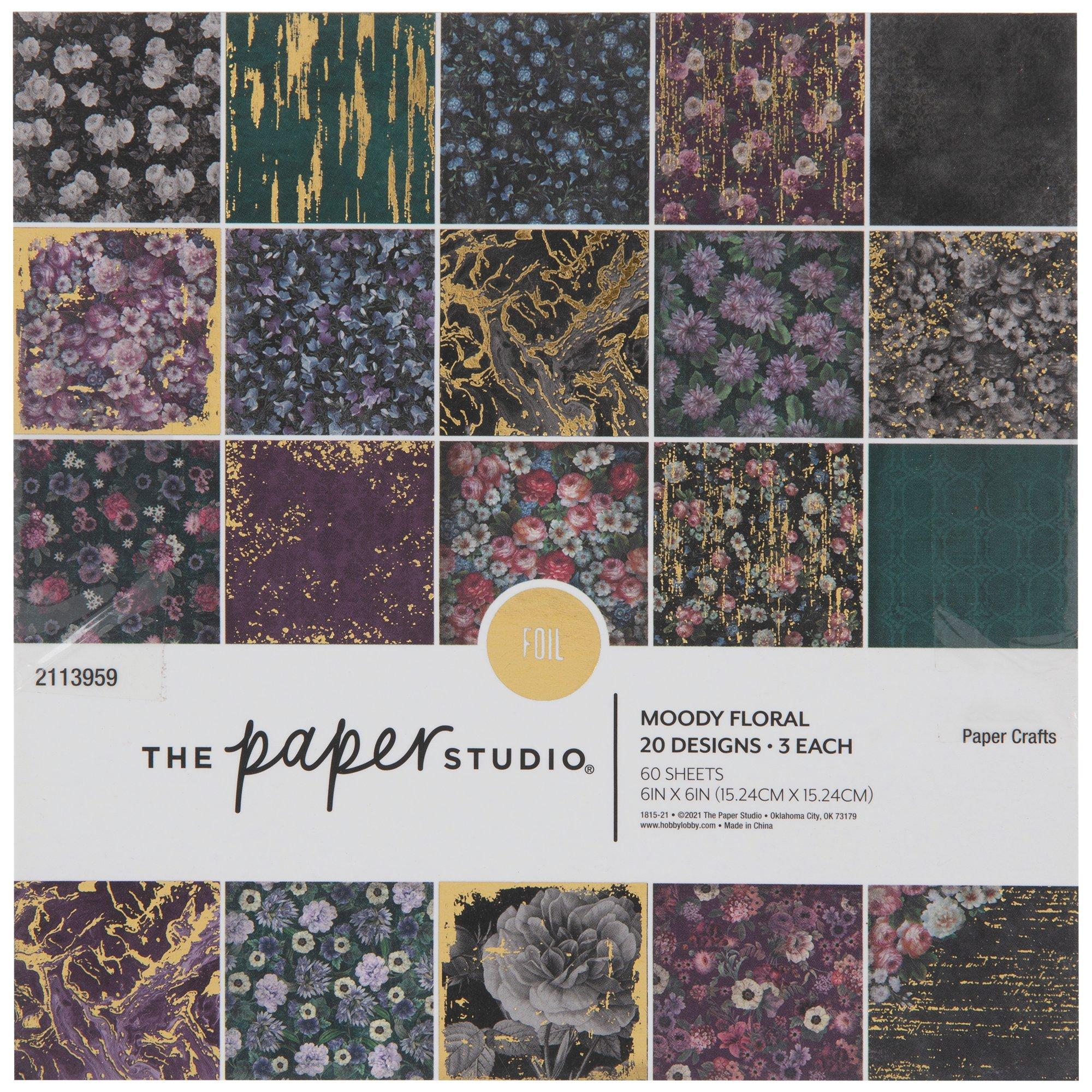 Moody Floral Foil Paper Pack | Hobby Lobby | 2113959