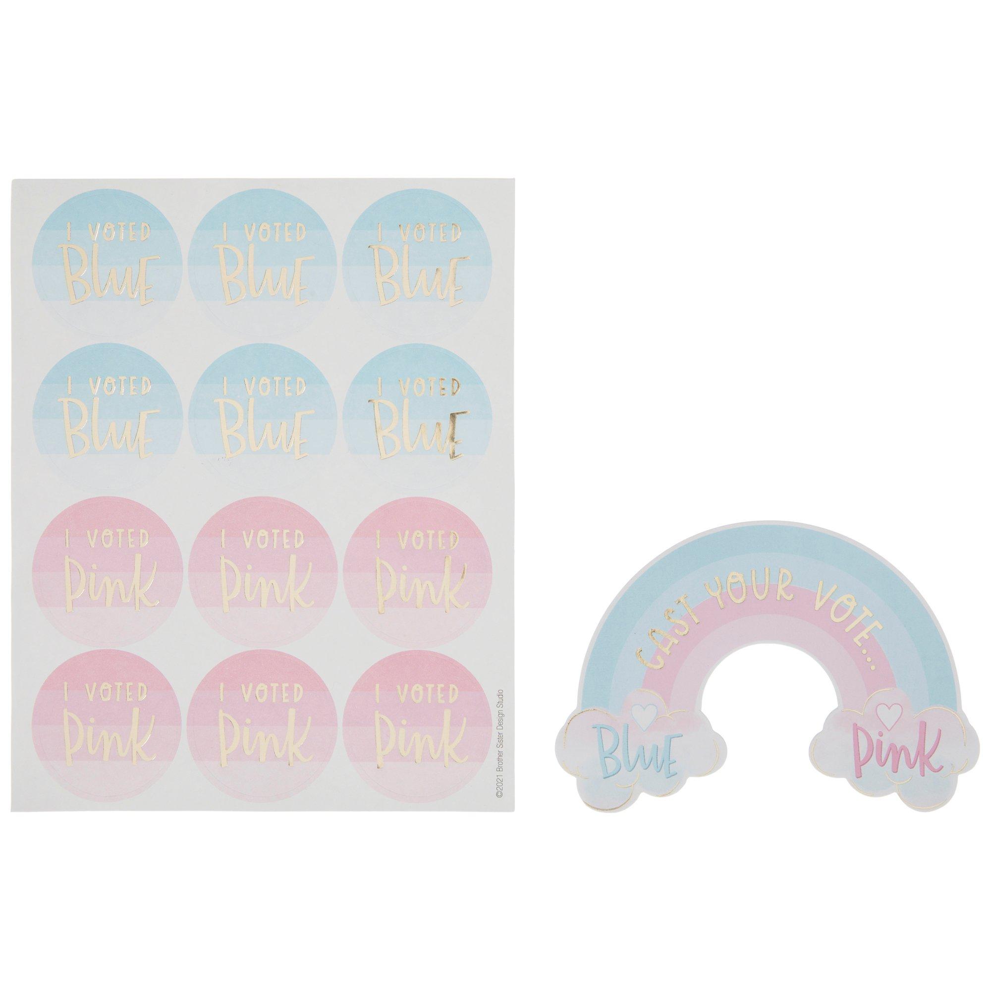 Blue Or Pink Voting Cards & Stickers | Hobby Lobby | 2119030