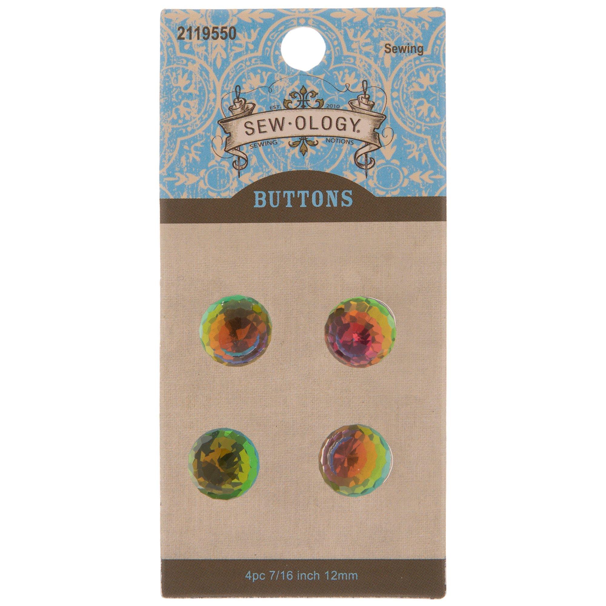 Multi-Color Disco Ball Shank Buttons - 12mm | Hobby Lobby | 2119550